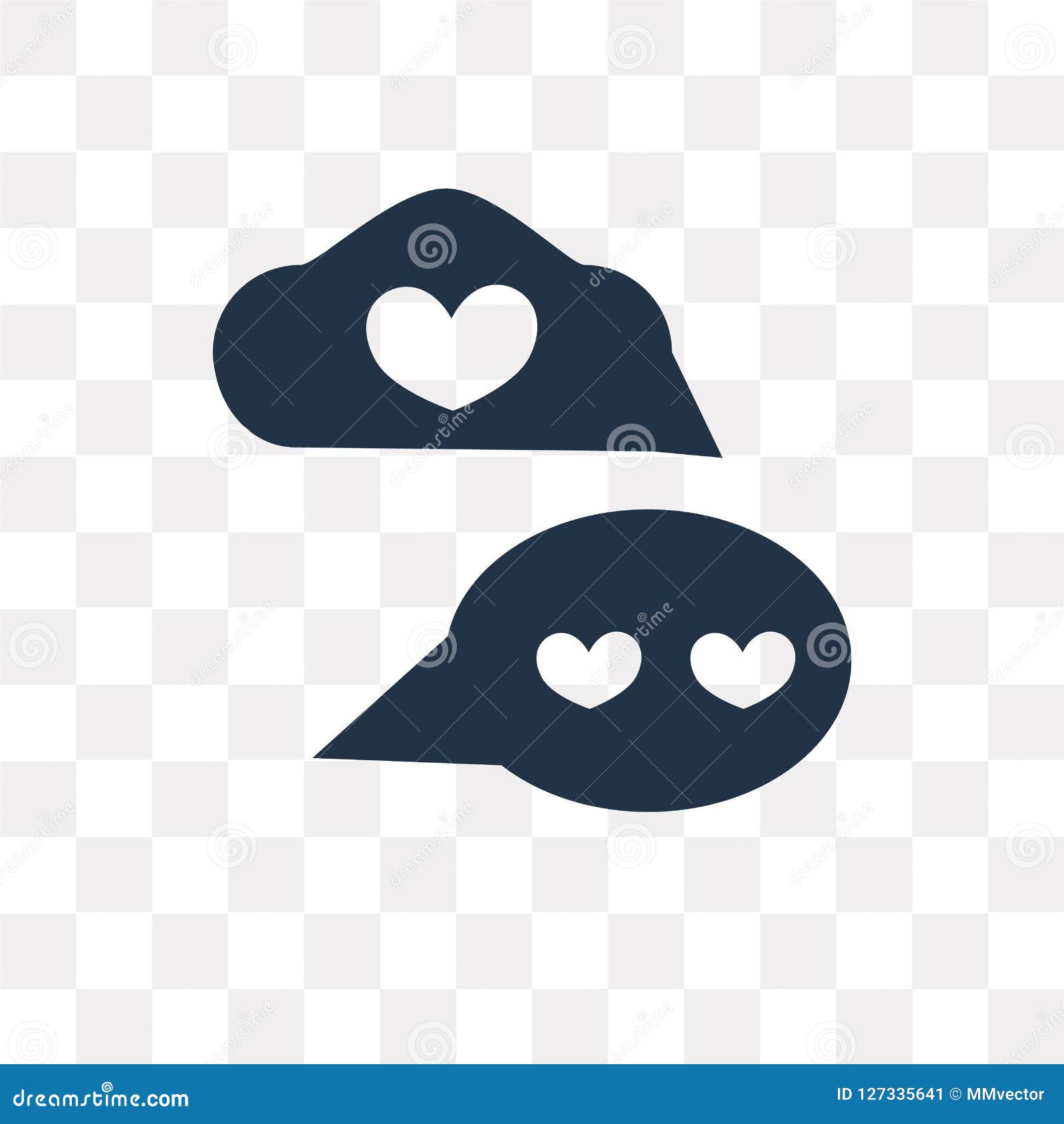 Conversation Vector Icon Isolated On Transparent Background, Con Stock ...
