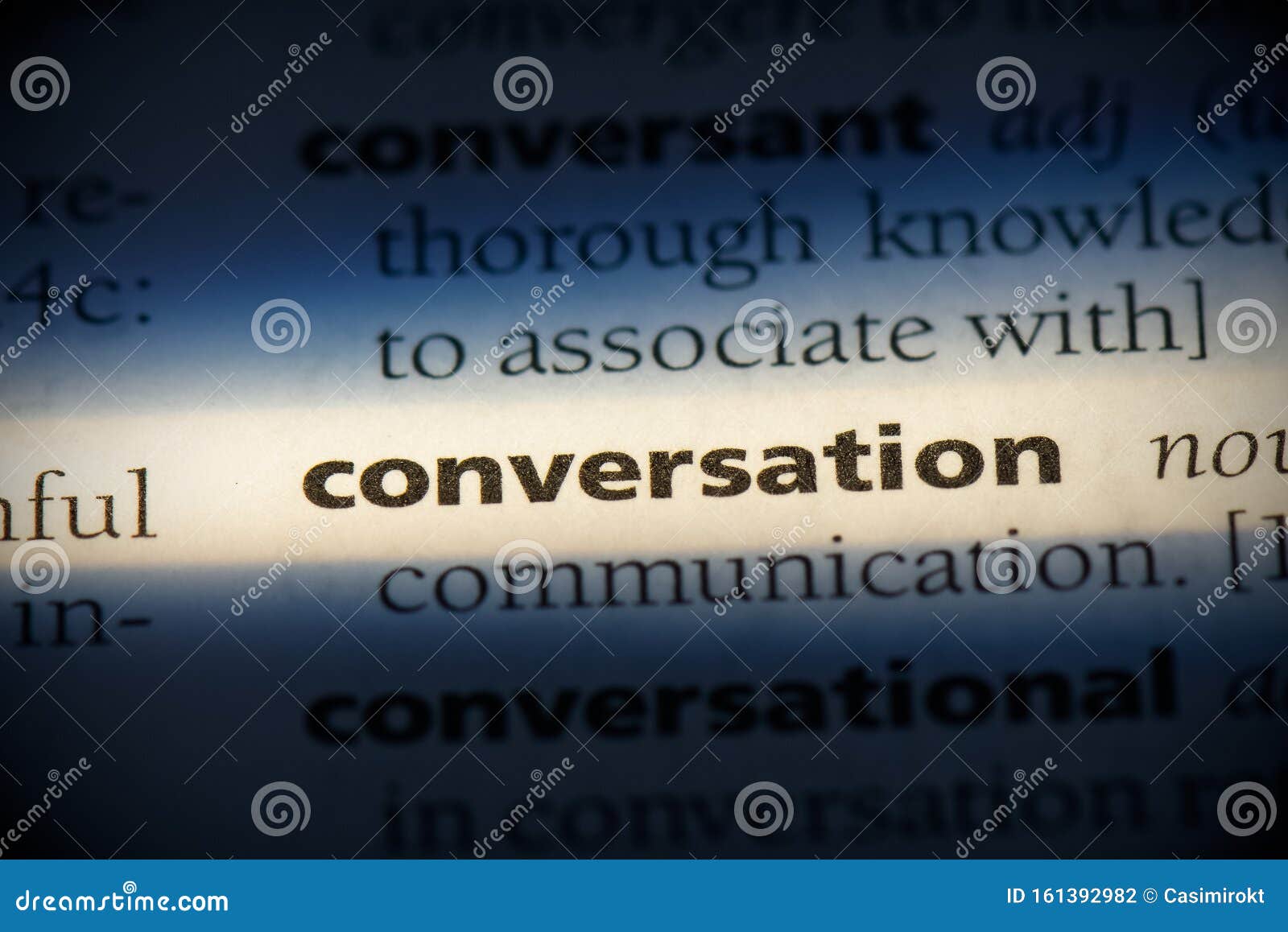 Conversation stock photo. Image of meaning, macro, isolated - 161392982
