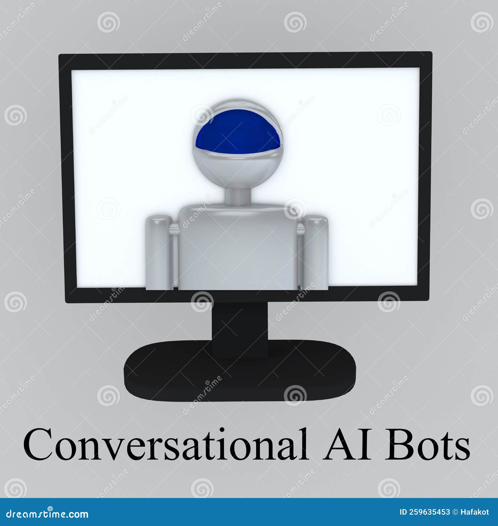 Conversational AI Bots Concept Stock Illustration - Illustration of ...