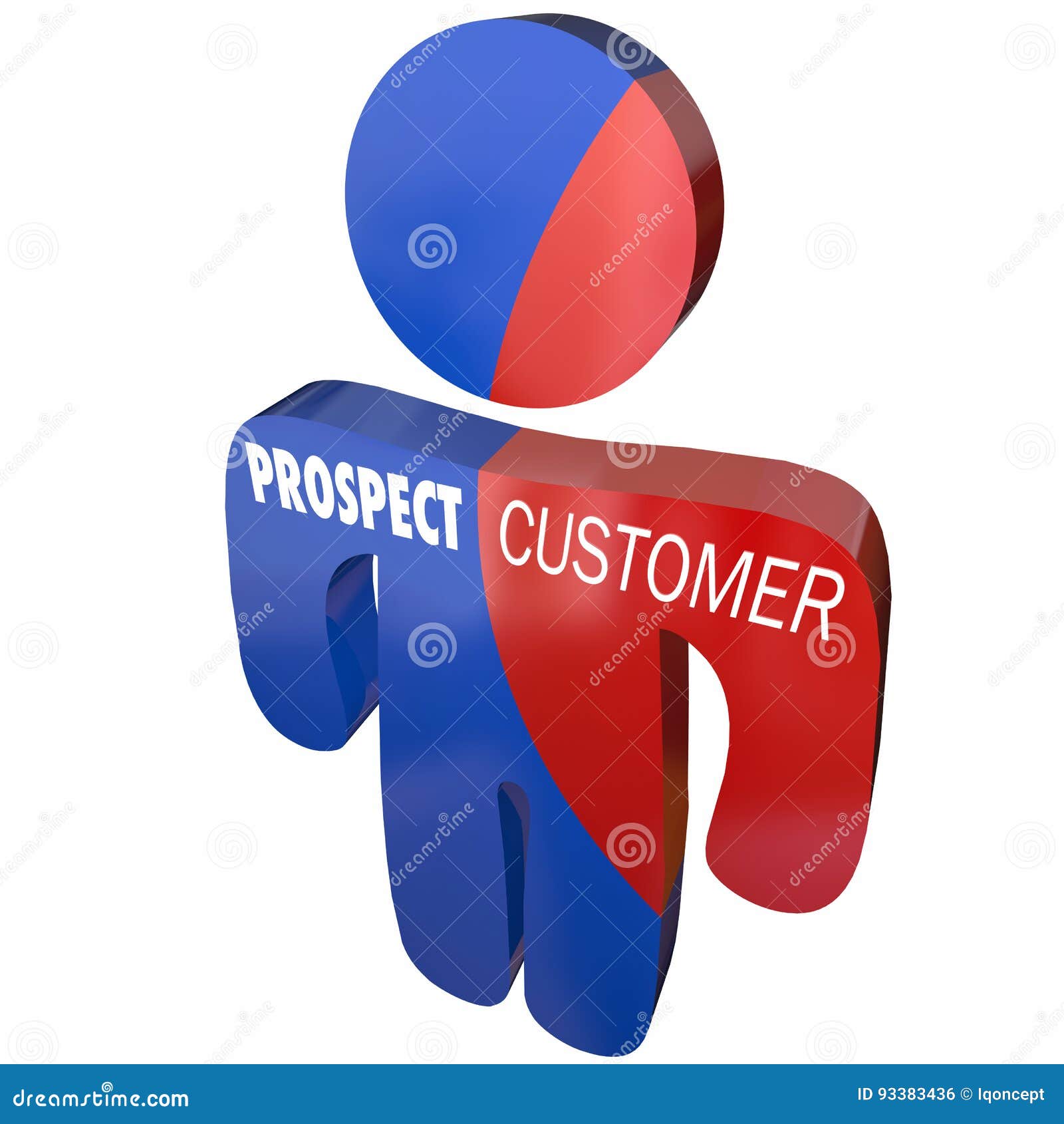 Conversion De Perspective En Personne De Client Illustration Stock ...