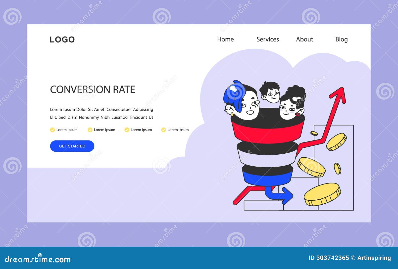 Conversion Funnel Rate Funnel Optimisation Icon Stock Illustration ...