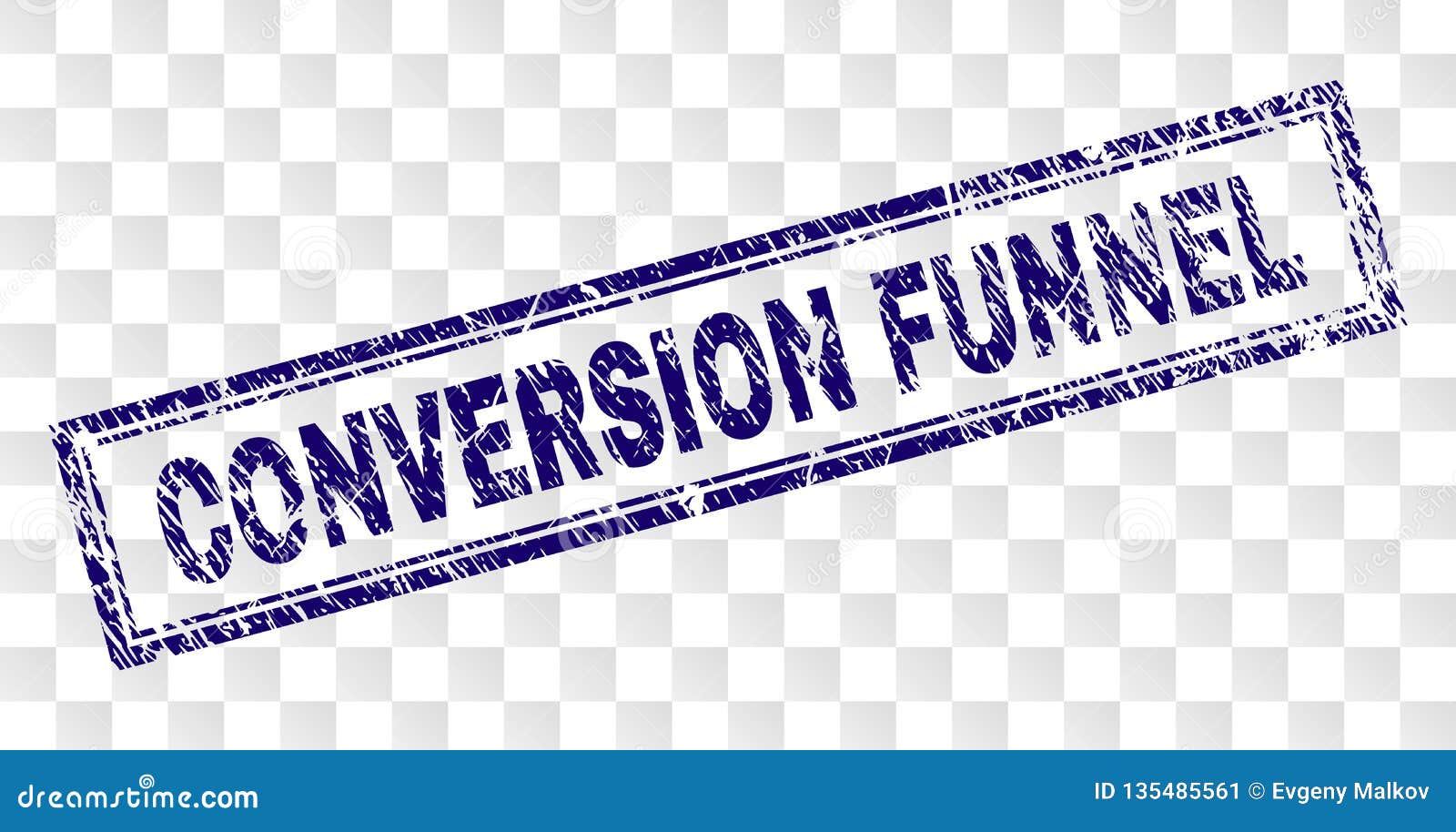 Grunge CONVERSION FUNNEL Rectangle Stamp Stock Vector - Illustration of ...