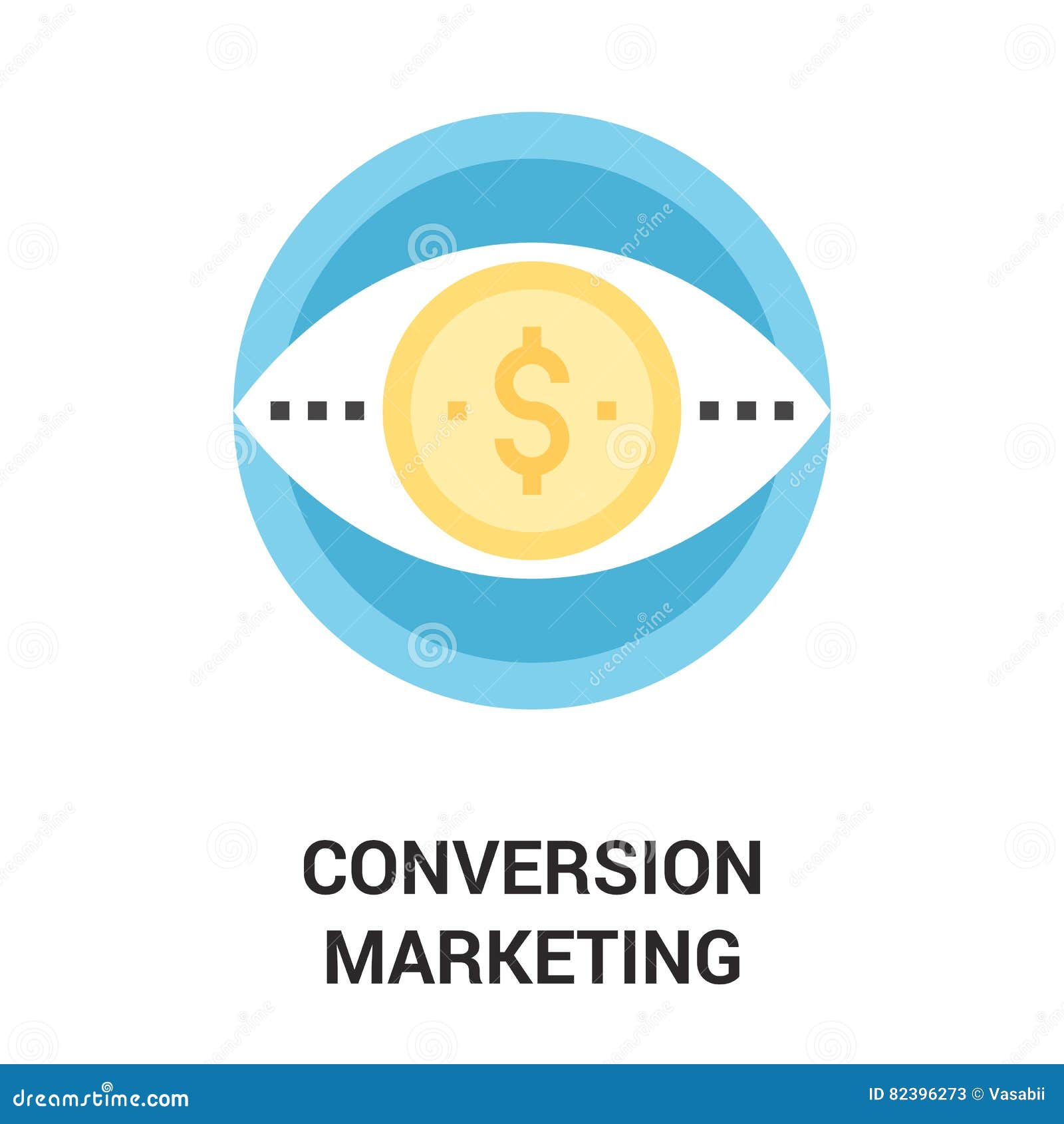 Conversion Marketing Icon Concept Stock Vector - Illustration of ...