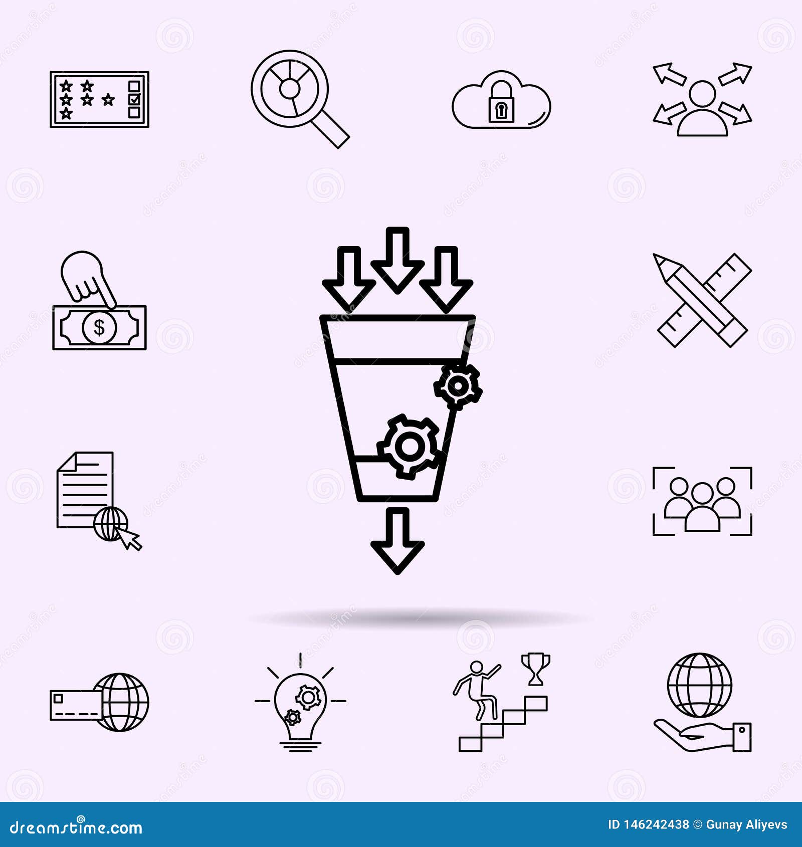 Conversion Marketing Icon. Universal Set of Web Mix for Website Design ...