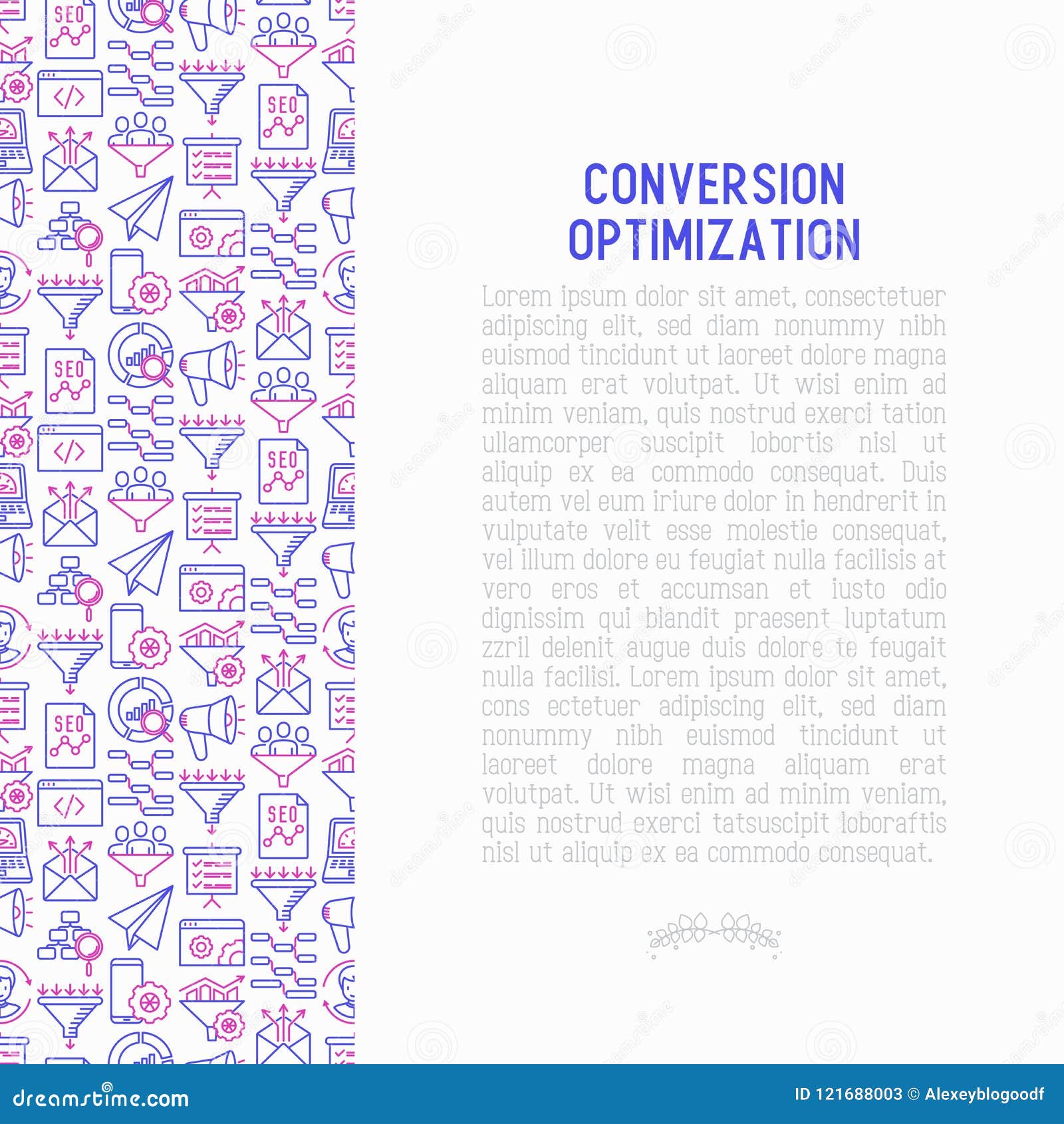 Conversion Optimization Concept Stock Vector - Illustration of collection, engine: 121688003