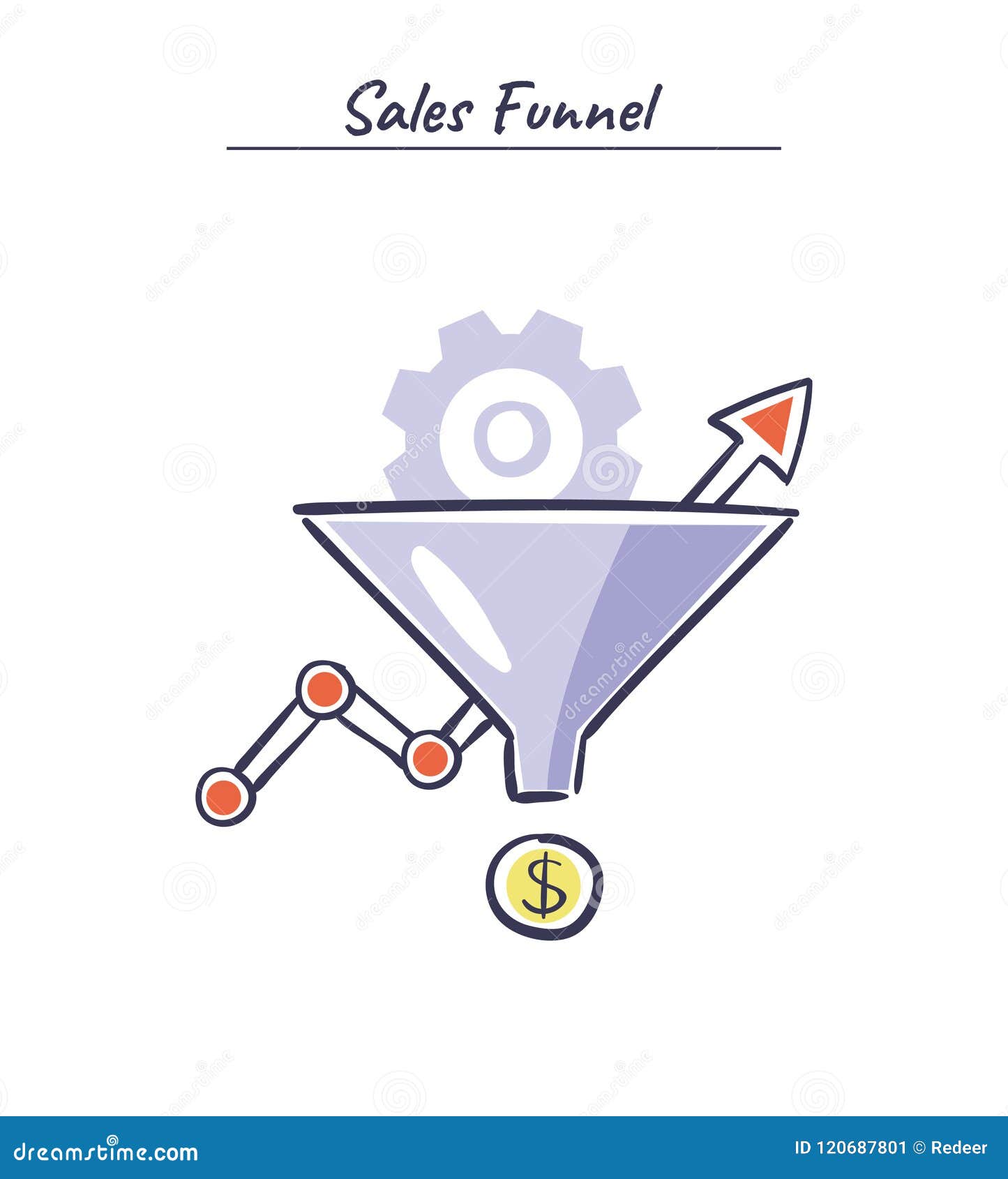 Conversion Optimization - Vector Illustration. Internet Marketing ...