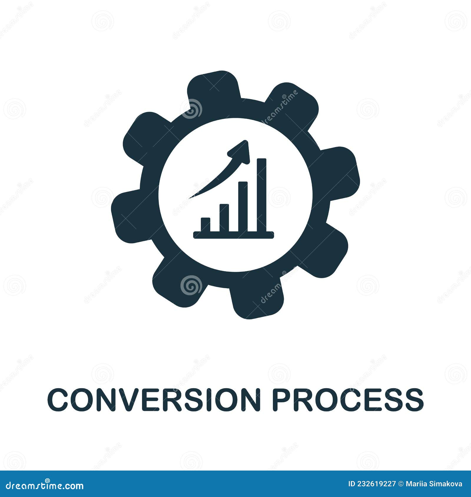 Conversion Process Icon. Monochrome Sign from Customer Relationship ...