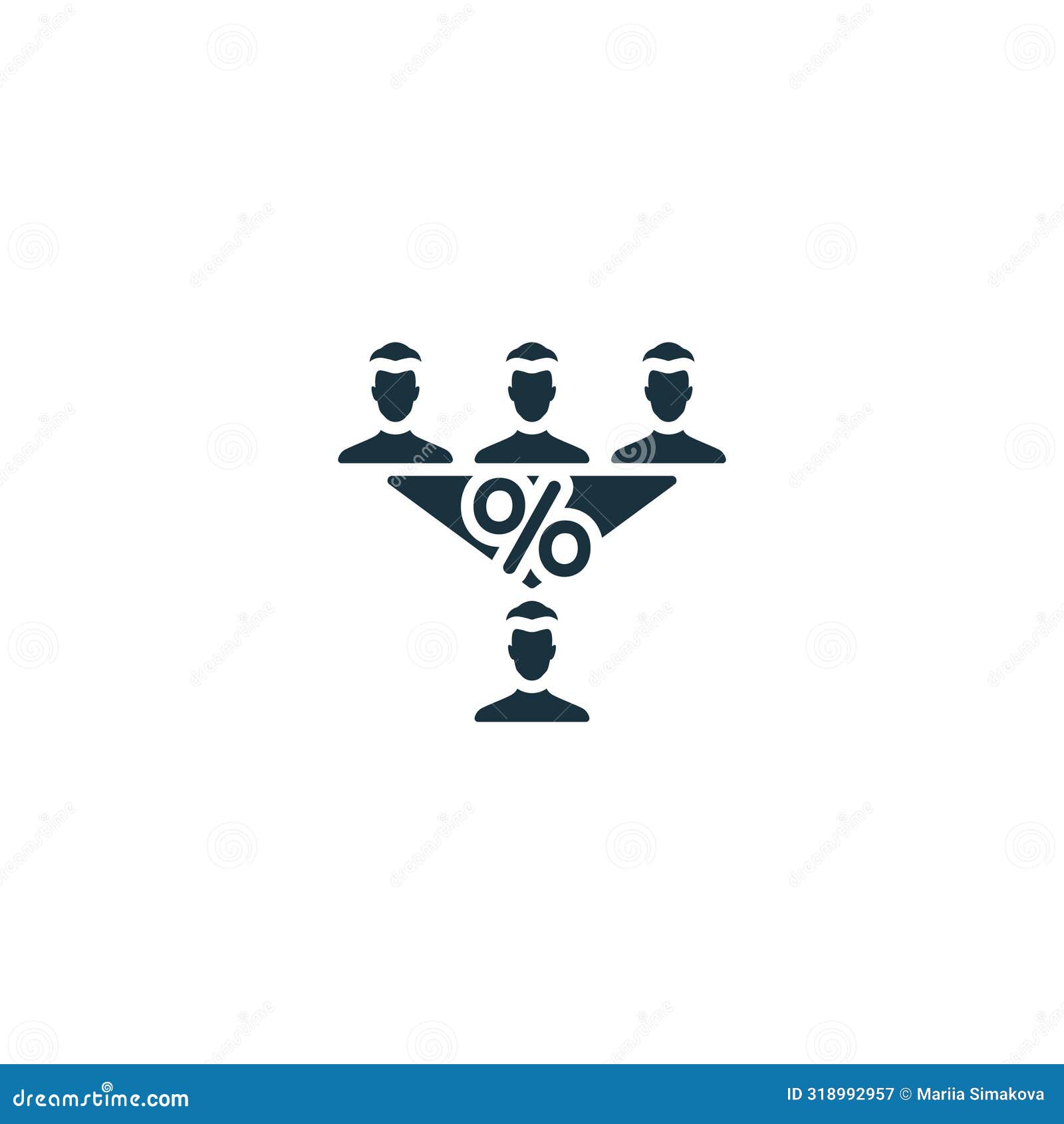 Conversion Rate Icon. Monochrome Simple User Behavior Icon for ...