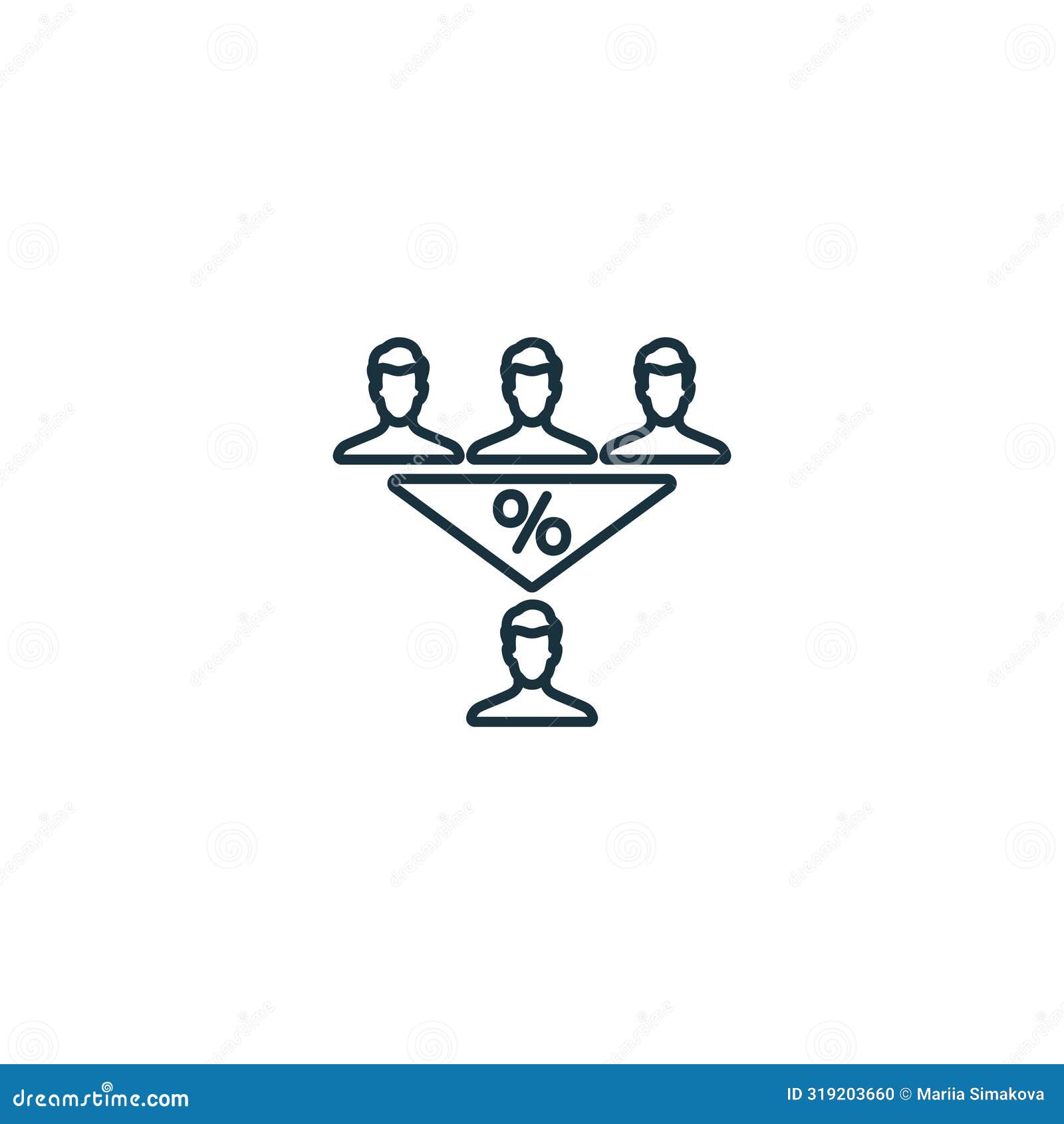 Conversion Rate Icon. Monochrome Simple User Behavior Icon for ...