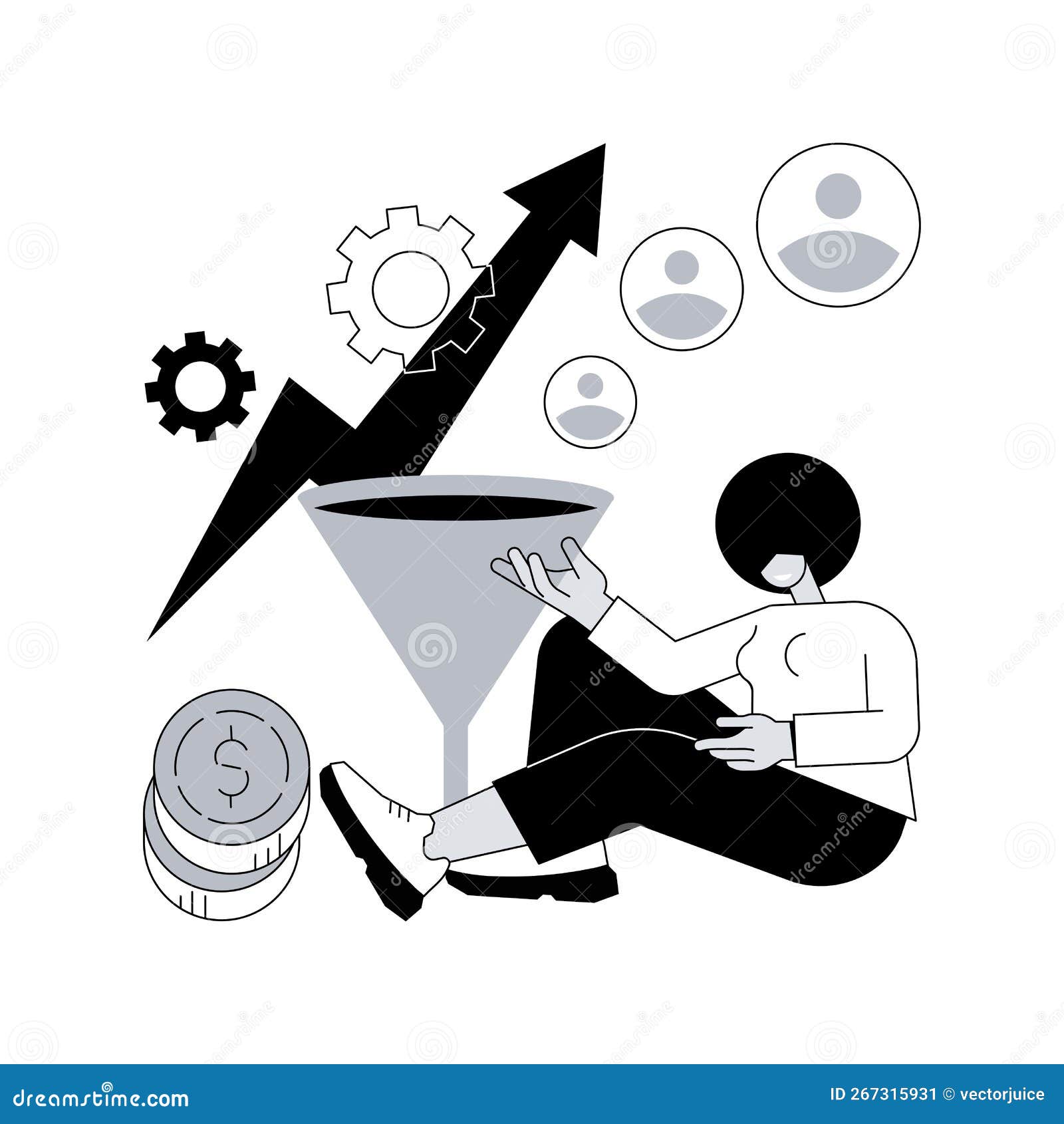 Conversion Rate Optimization Abstract Concept Vector Illustration Stock Vector - Illustration of ...