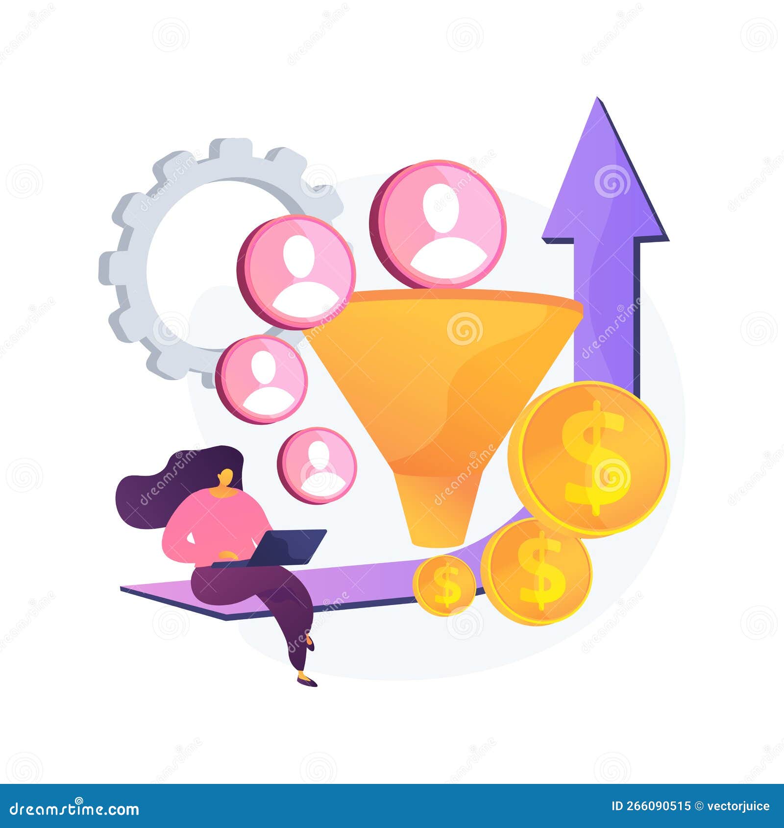 Conversion Rate Optimization Abstract Concept Vector Illustration Stock ...