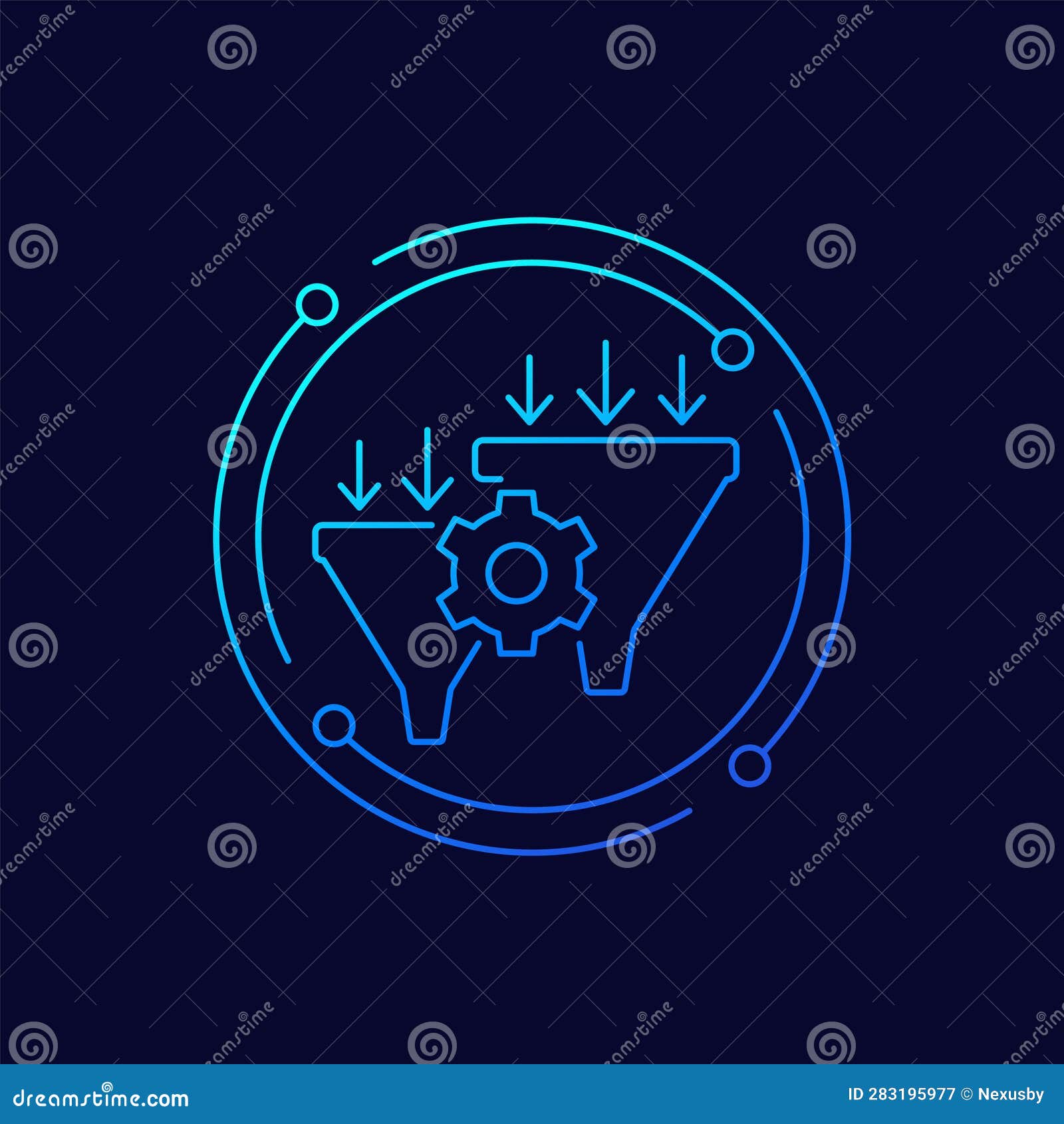 Conversion Rate Optimization Icon, CRO Line Design Stock Vector - Illustration of digital, gear ...