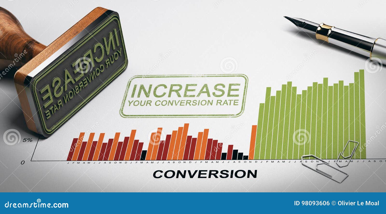 Conversion Rate Optimization, Marketing Performance Stock Illustration ...