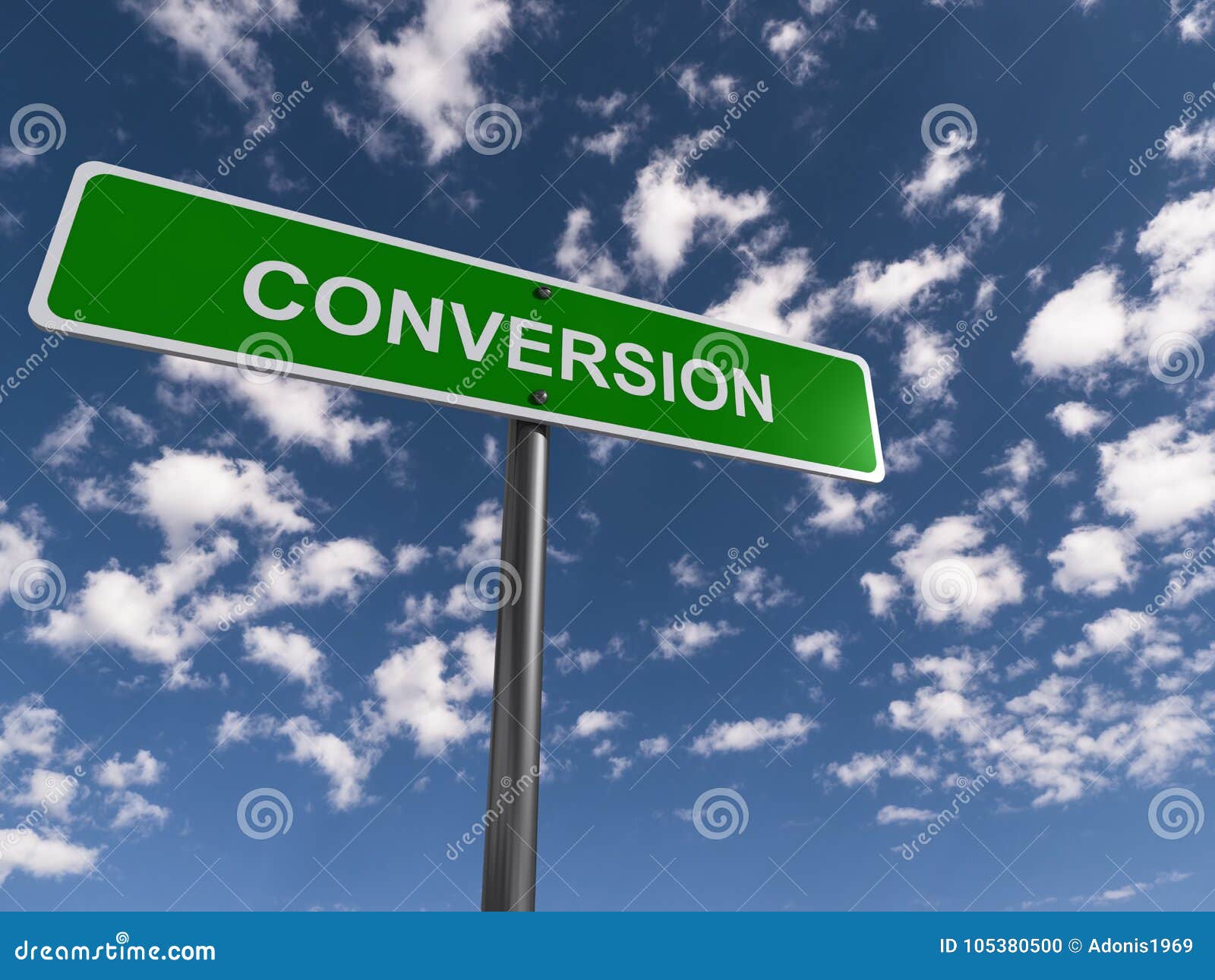 Conversion road sign stock photo. Image of highway, road - 105380500