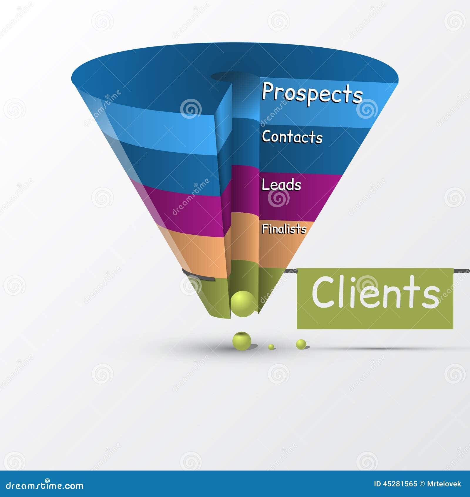 3d Layered Funnel Chart Cartoon Vector | CartoonDealer.com #43682031