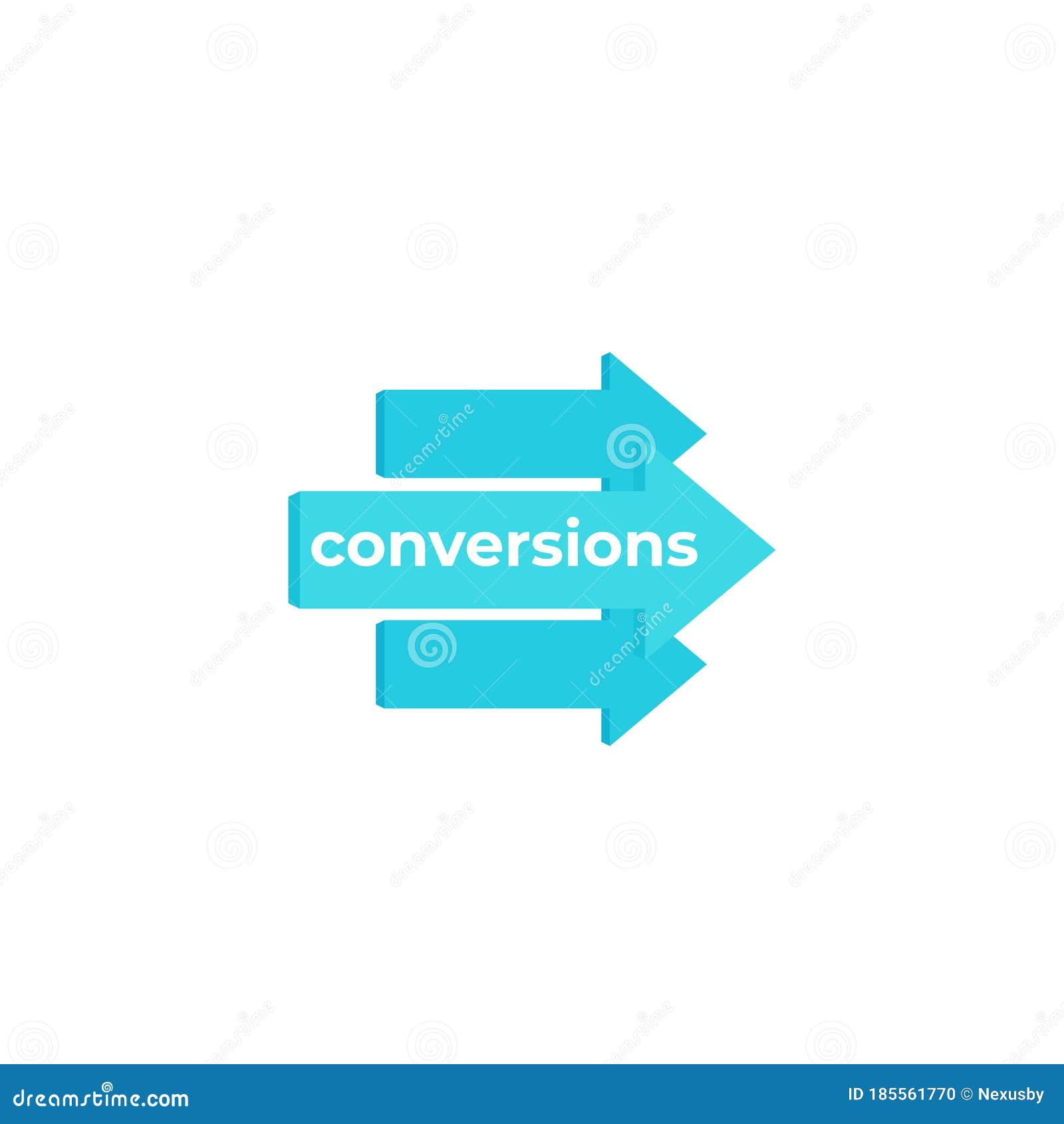 Conversions Icon With Arrows, Vector | CartoonDealer.com #185561770