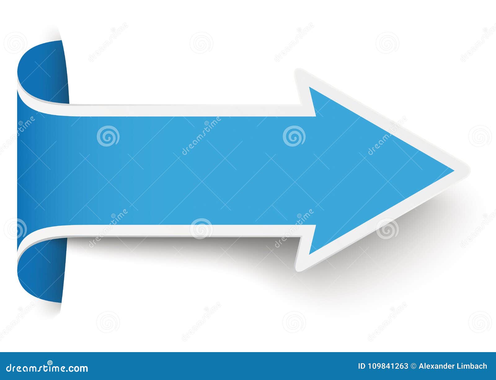 Convert Blue Arrow Banner stock vector. Illustration of layout - 109841263