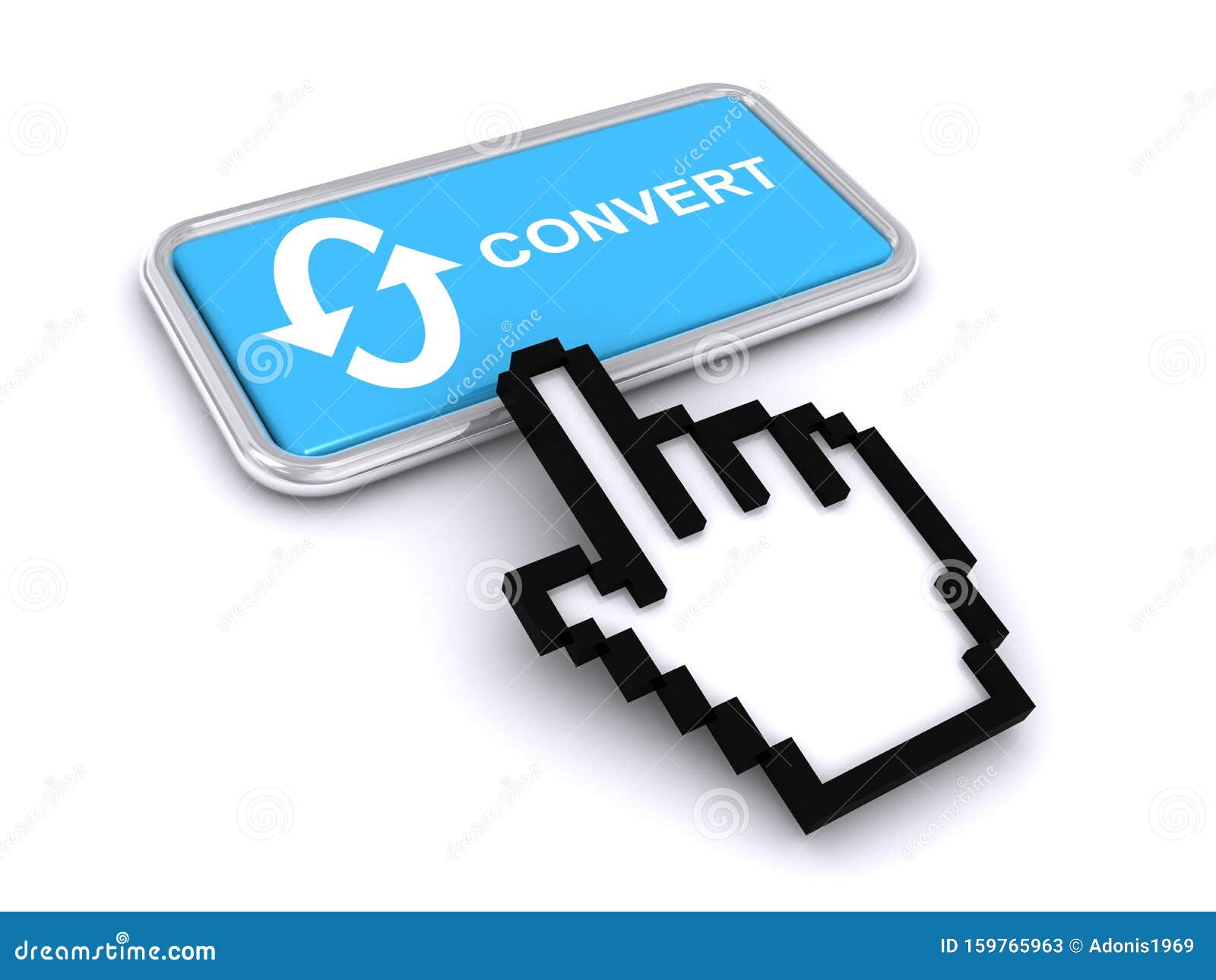Convert button stock illustration. Illustration of concept - 159765963