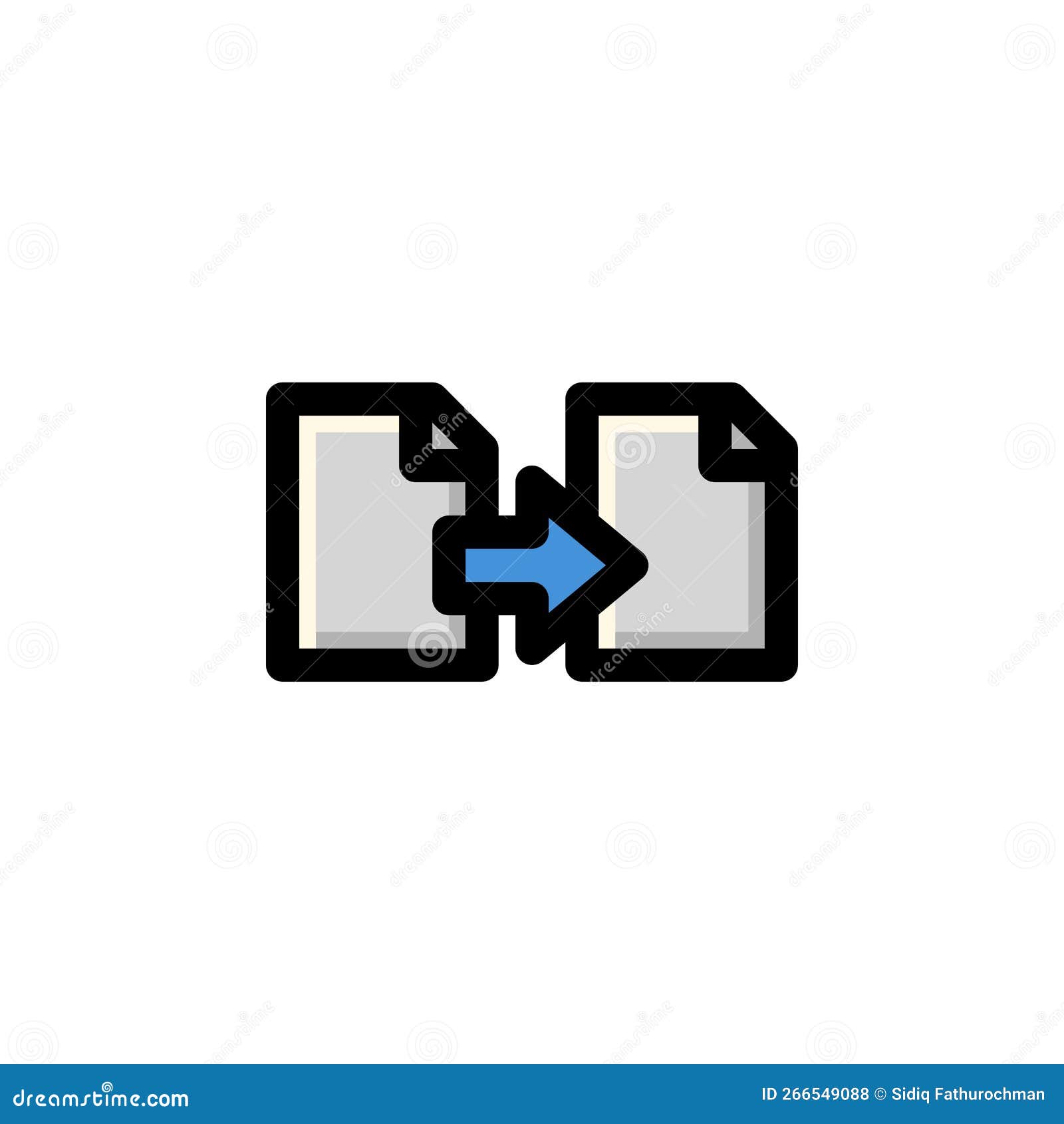 Convert File Icon stock vector. Illustration of office - 266549088