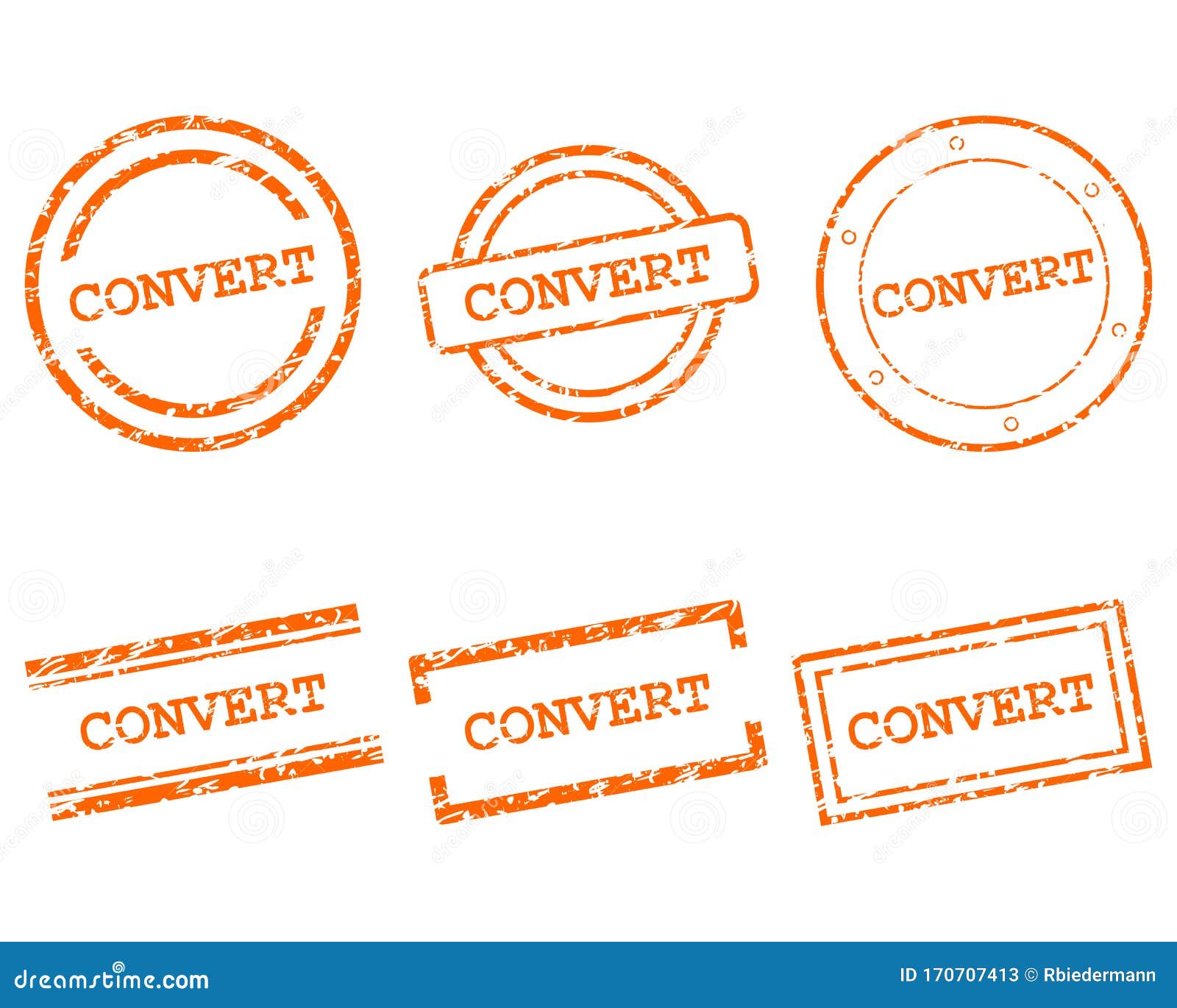 Convert stamps stock vector. Illustration of orange - 170707413