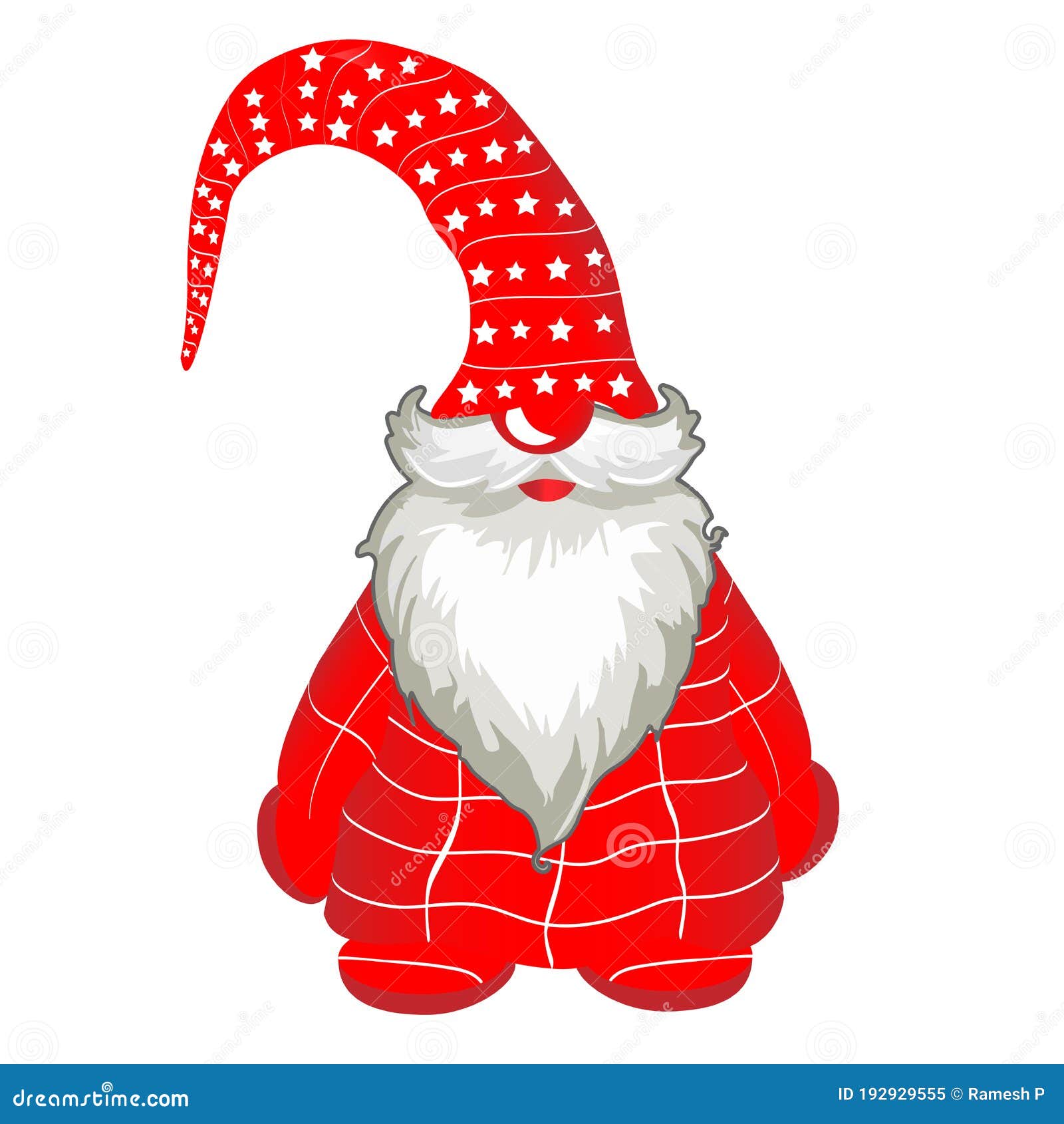 Santa Claus Graphic Image in Red Color Stock Vector - Illustration of ...