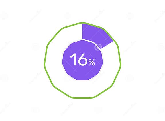 16 Percentage, 16 Percentage Ready To Use for Web Design, Infographic ...