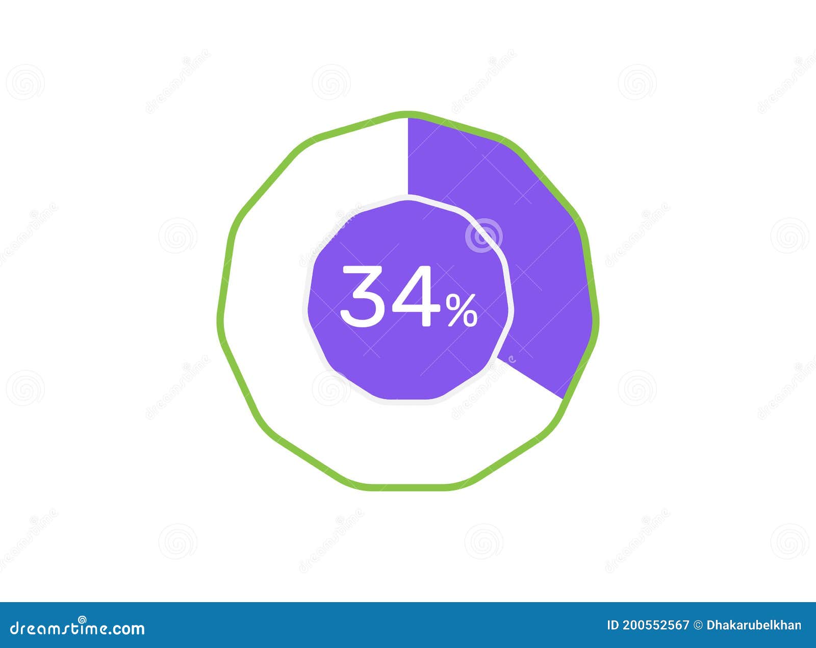 34 Percentage, 34 Percentage Ready To Use for Web Design, Infographic ...