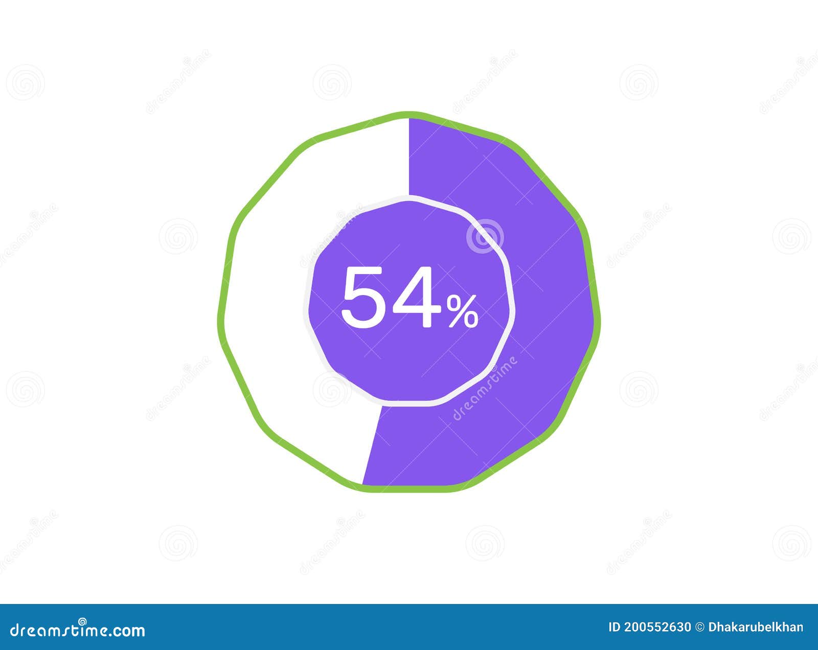 54 Percentage, 54 Percentage Ready To Use for Web Design, Infographic ...