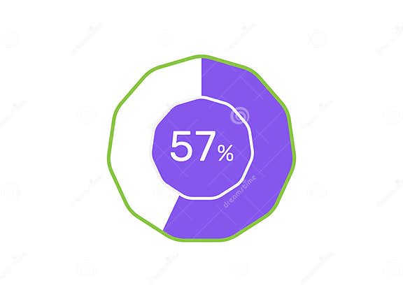 57 Percentage, 57 Percentage Ready To Use for Web Design, Infographic ...