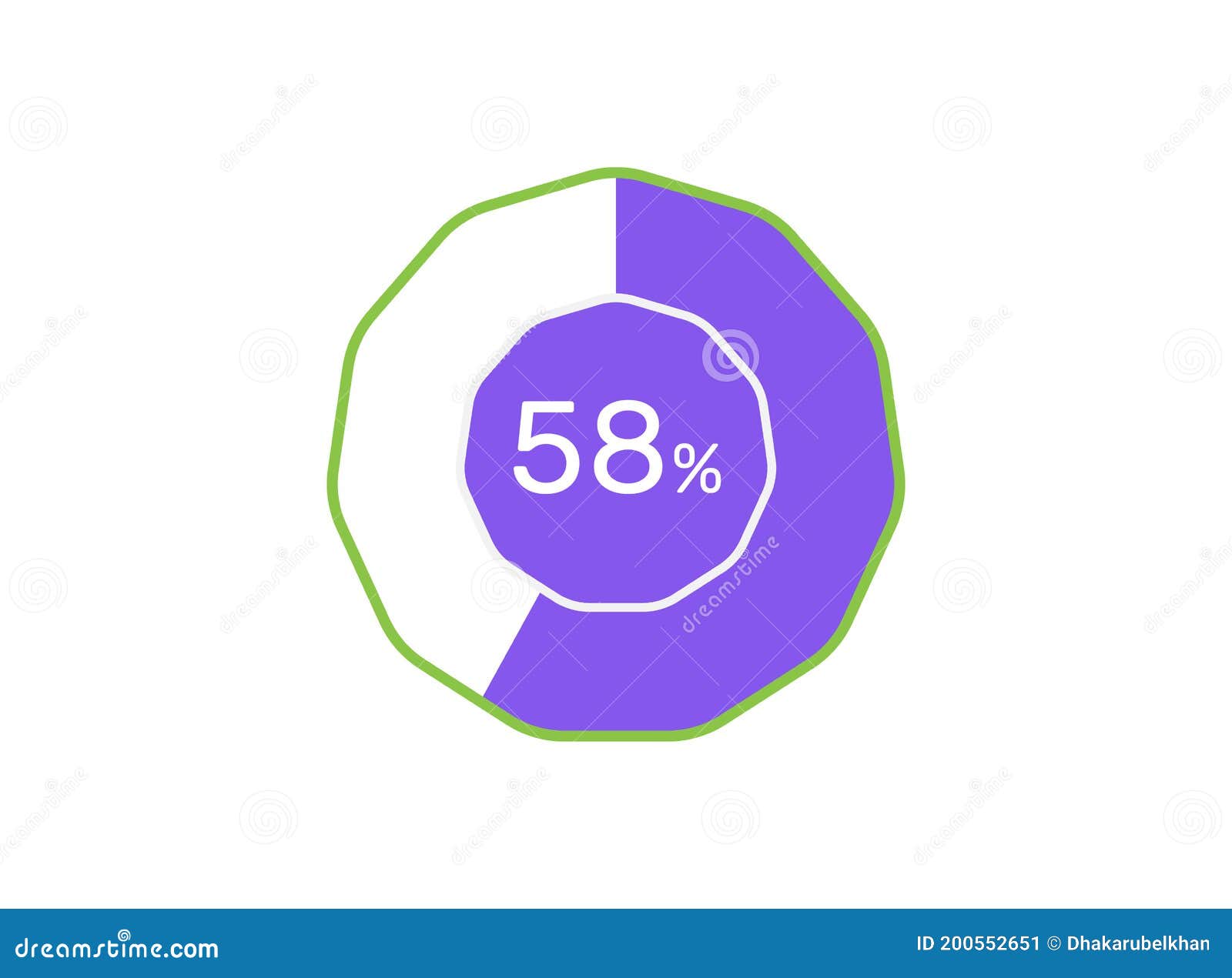 58 Percentage, 58 Percentage Ready To Use for Web Design, Infographic ...