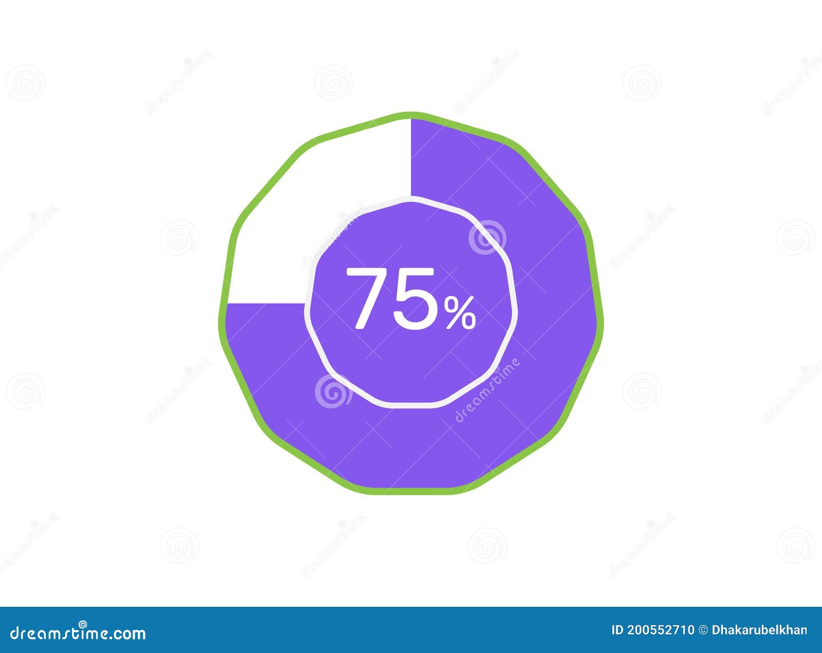 75 Percentage, 75 Percentage Ready To Use for Web Design, Infographic ...