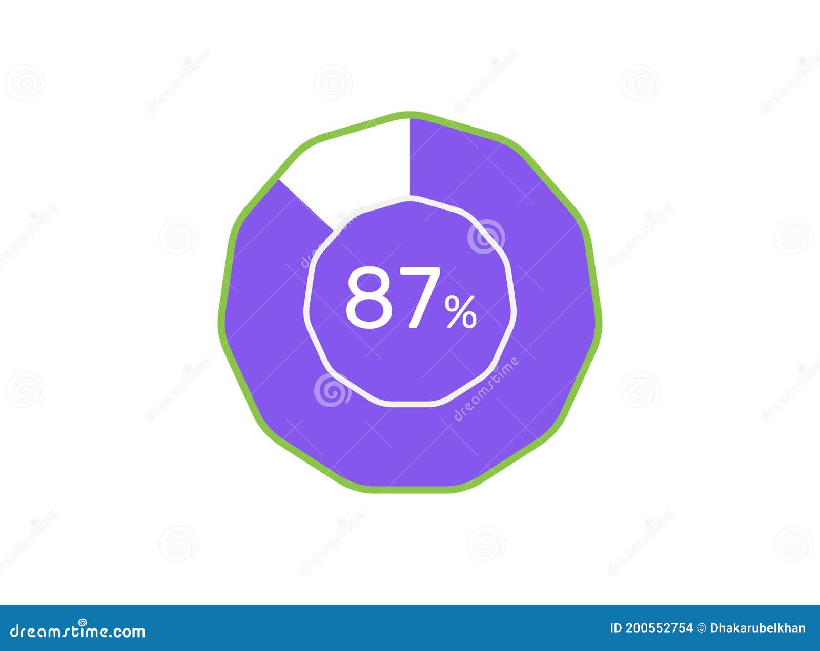 87 Percentage, 87 Percentage Ready To Use for Web Design, Infographic ...