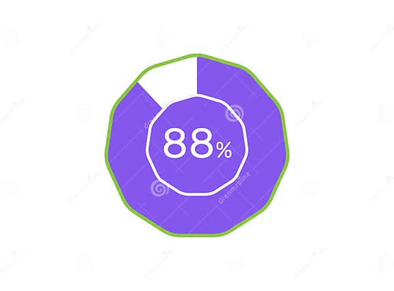 88 Percentage, 88 Percentage Ready To Use for Web Design, Infographic ...