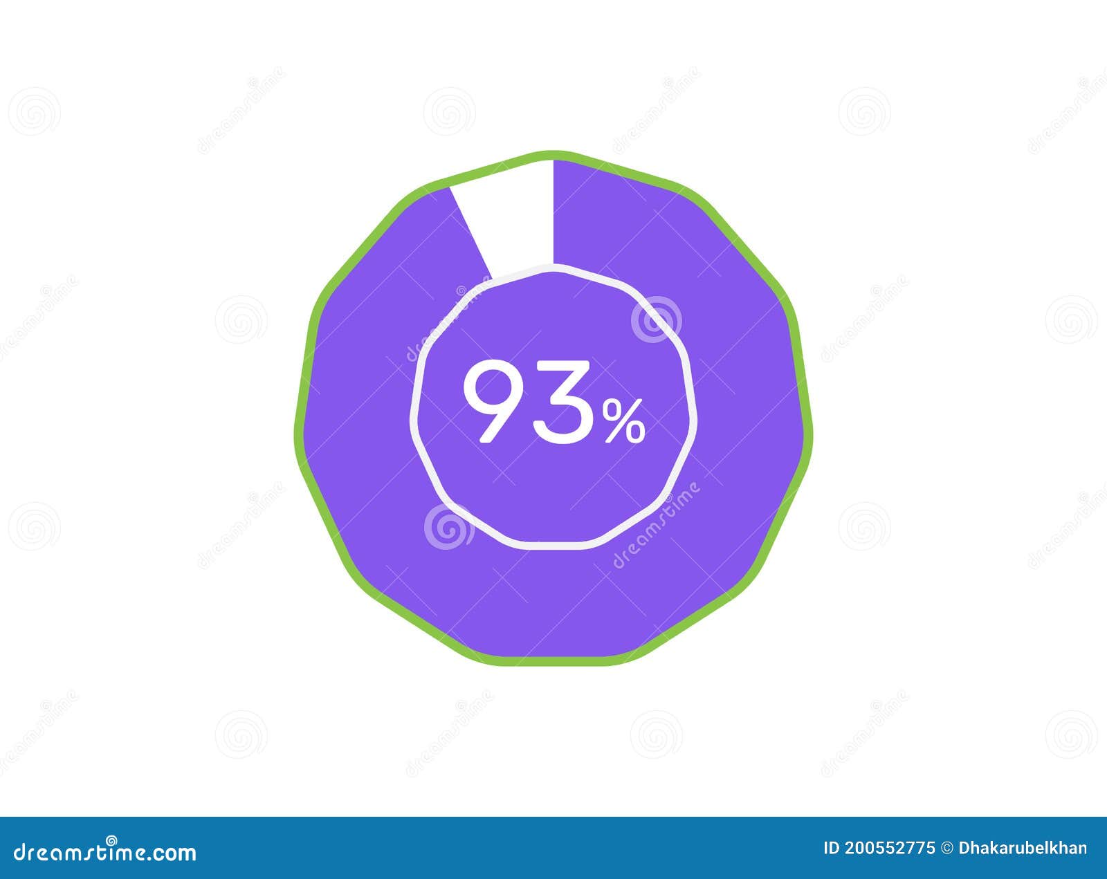 93 Percentage, 93 Percentage Ready To Use for Web Design, Infographic ...