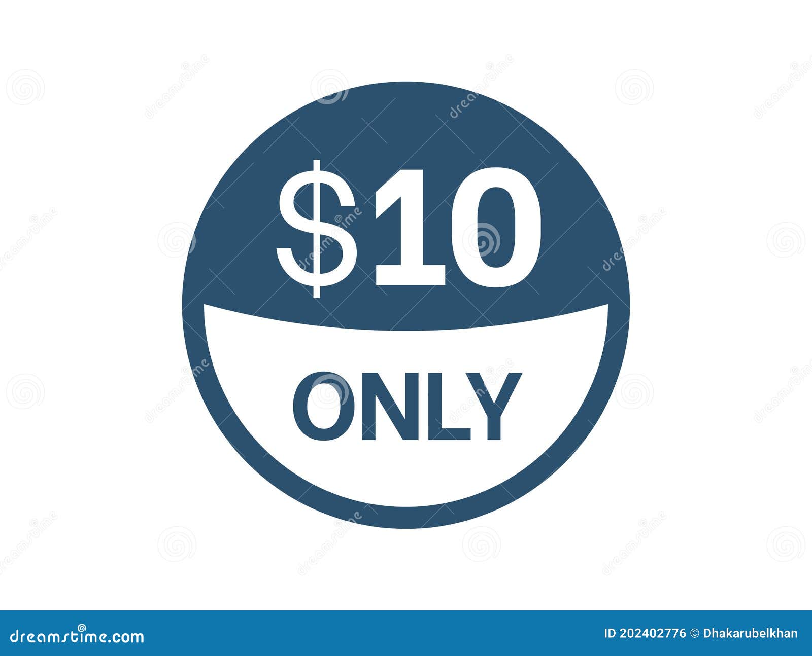 $10 Dollar Price Icon. 10 USD Price Tag Stock Vector - Illustration of ...