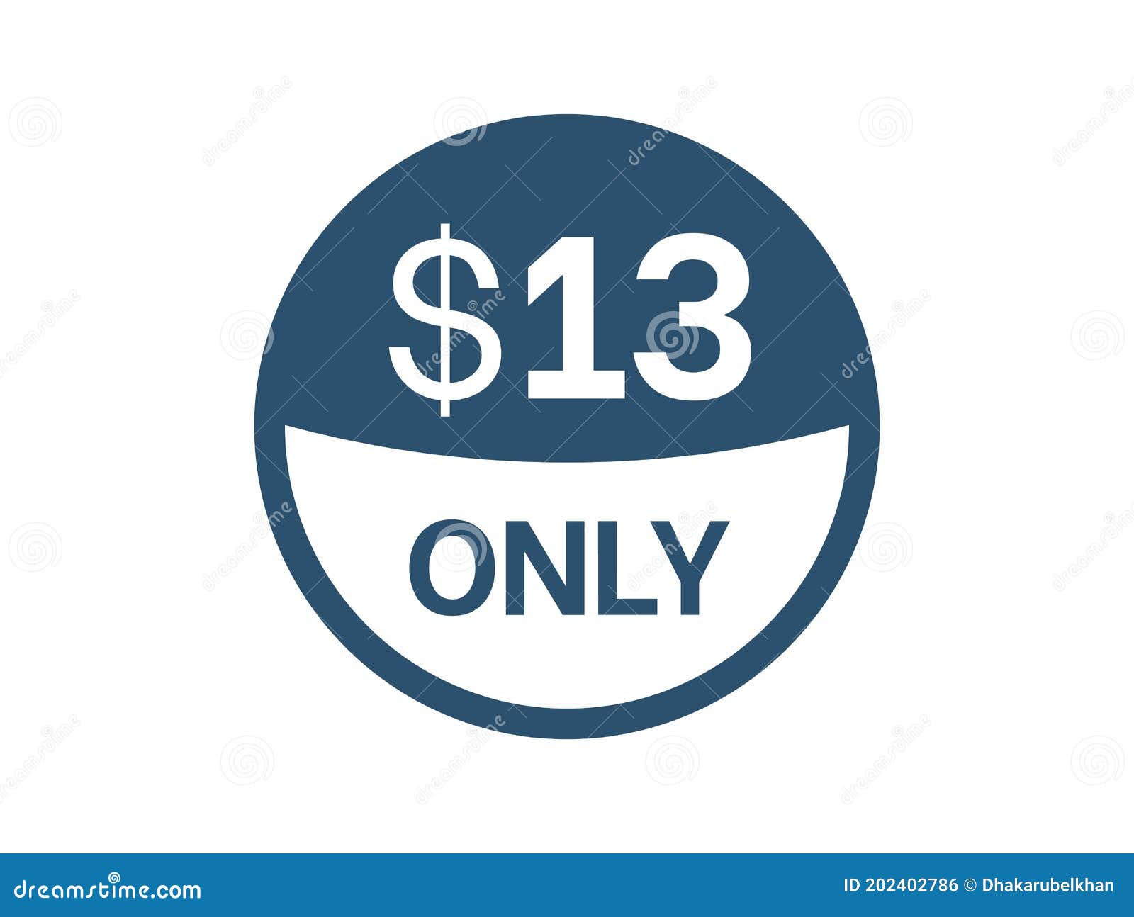 $13 Dollar Price Icon. 13 USD Price Tag Stock Vector - Illustration of ...