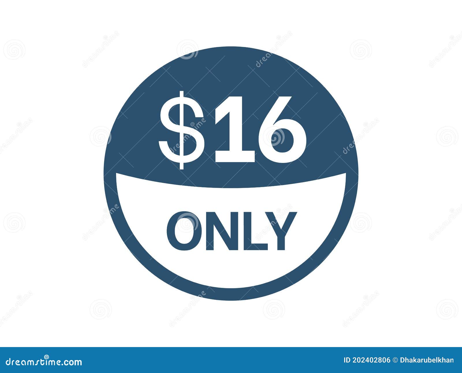 $16 Dollar Price Icon. 16 USD Price Tag Stock Vector - Illustration of ...