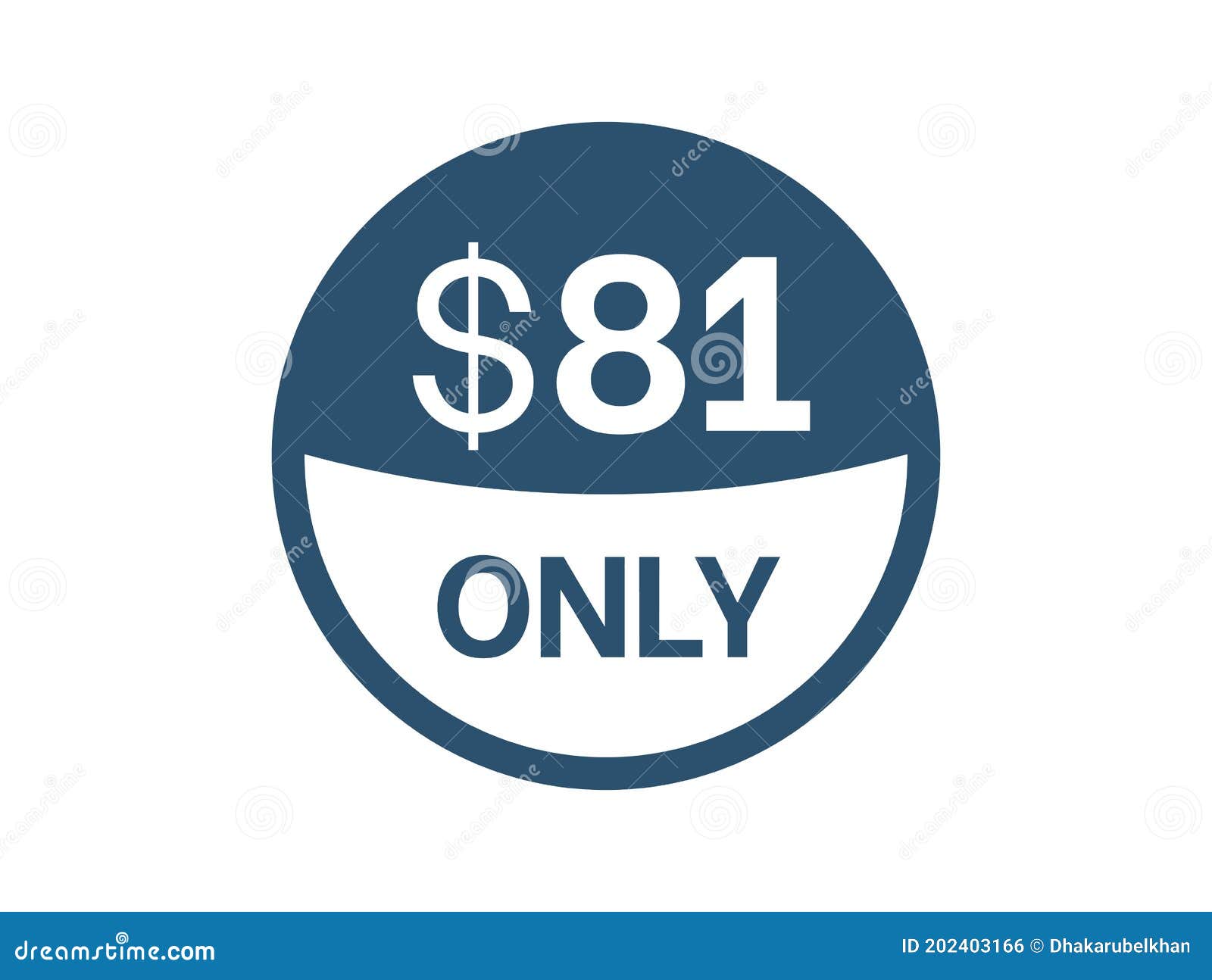 $81 Dollar Price Icon. 81 USD Price Tag Stock Vector - Illustration of ...