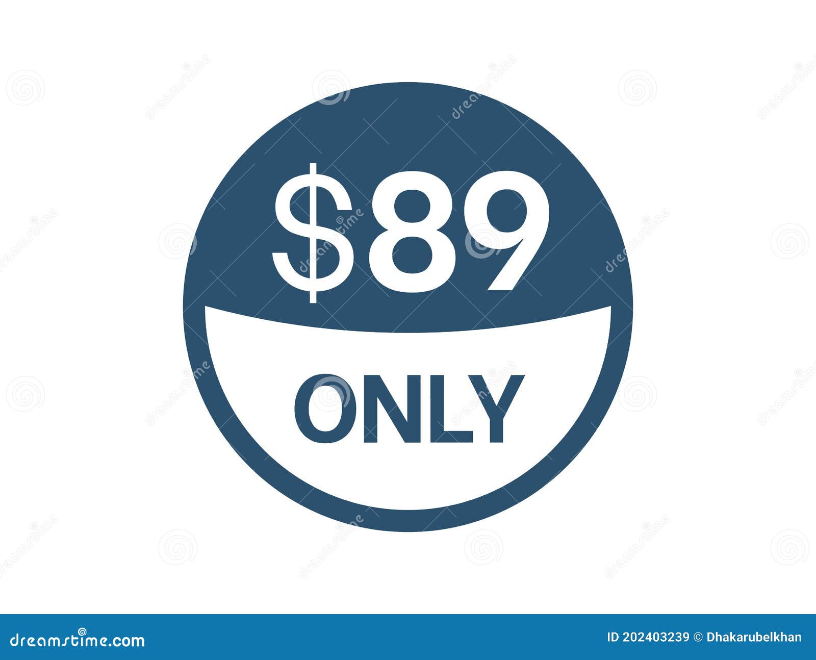 $89 Dollar Price Icon. 89 USD Price Tag Stock Vector - Illustration of ...