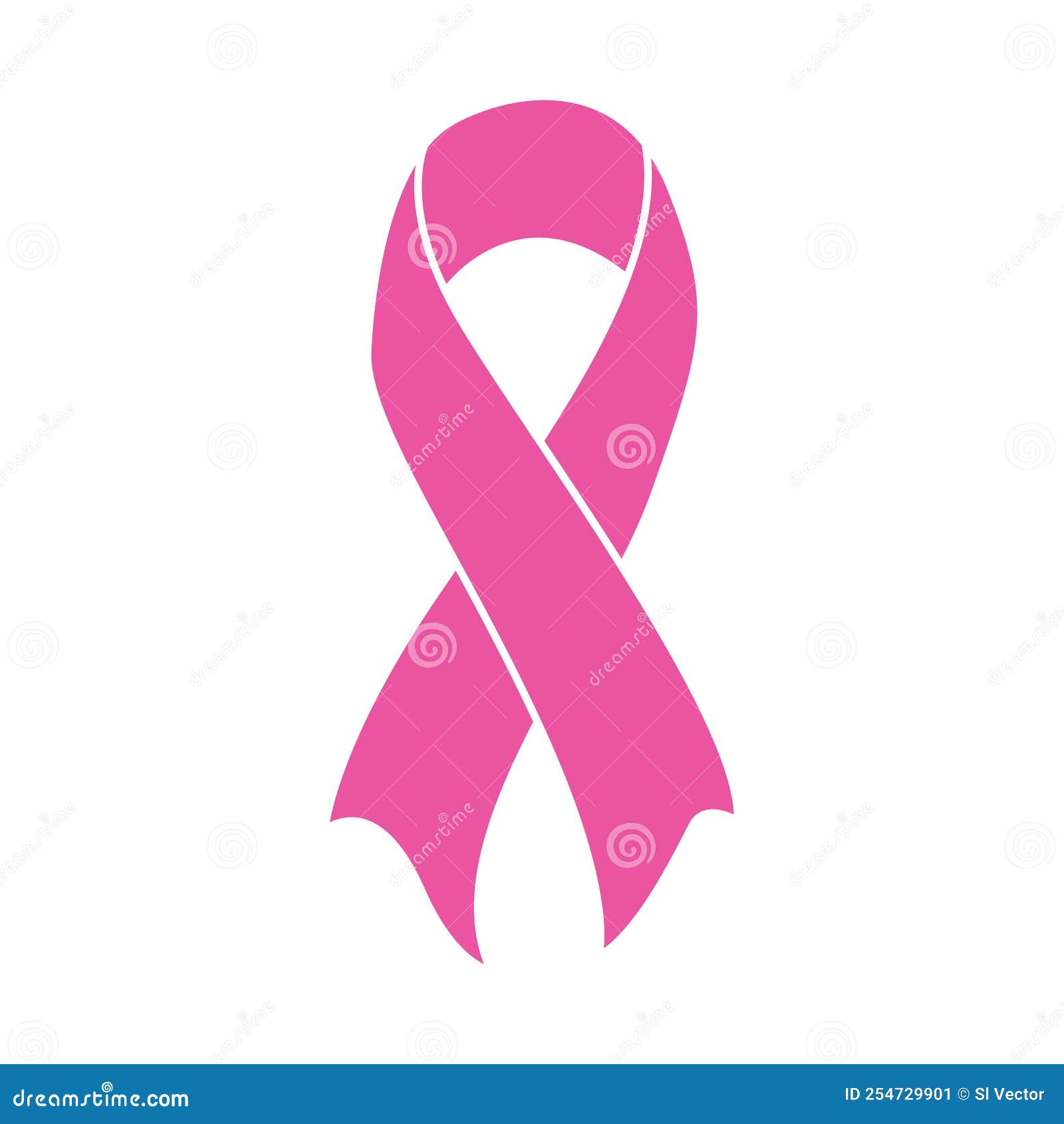 Ink Ribbon, Breast Cancer Awareness, Grunge Style Vector Design, Breast ...