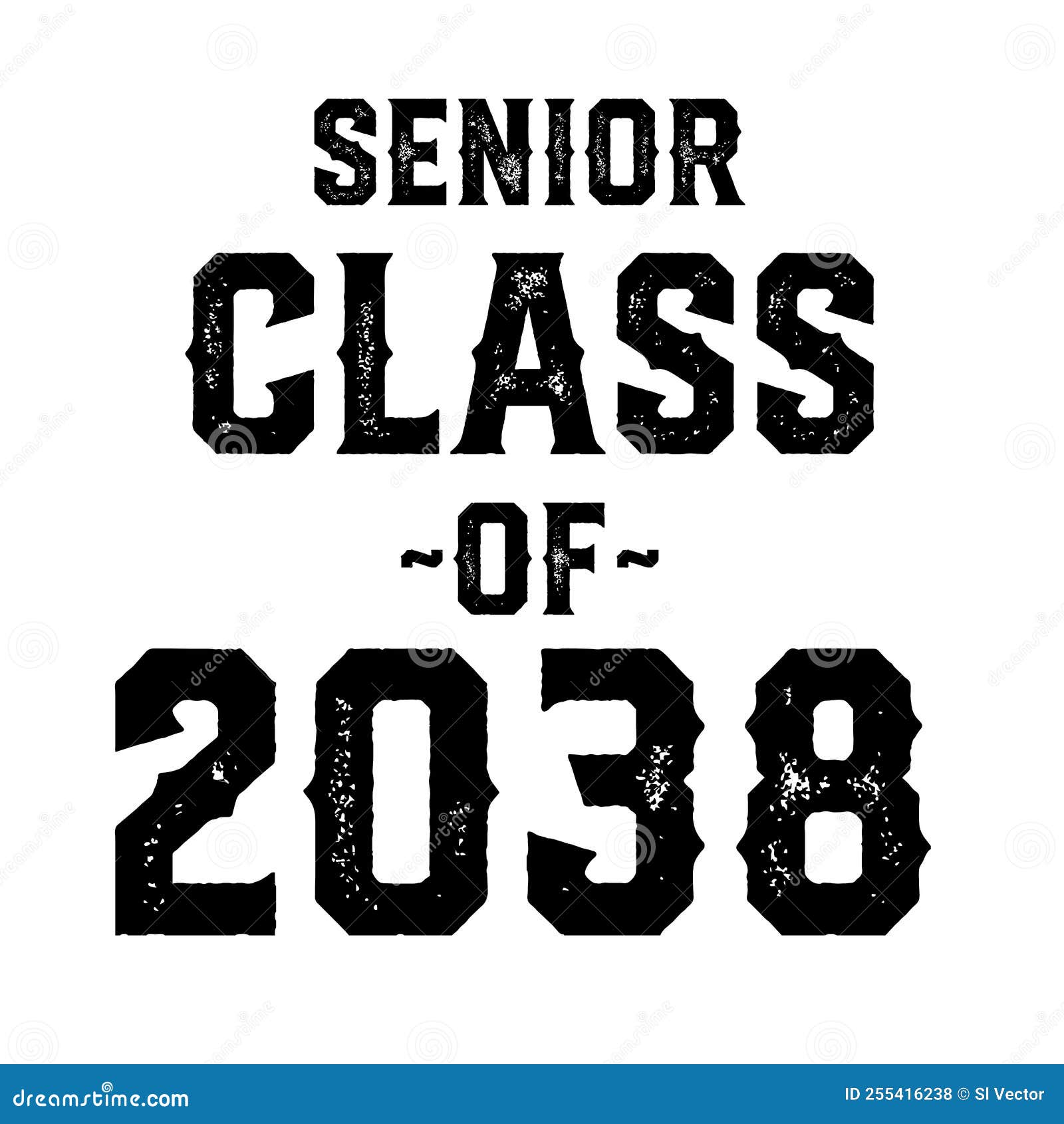Senior Class of 2038 Vector T Shirt Design, Class Graduate Stock Vector ...
