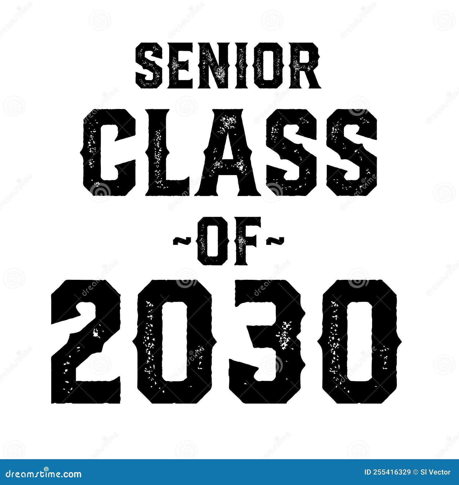 Senior Class of 2030 Vector T Shirt Design, Class Graduate Stock Vector ...