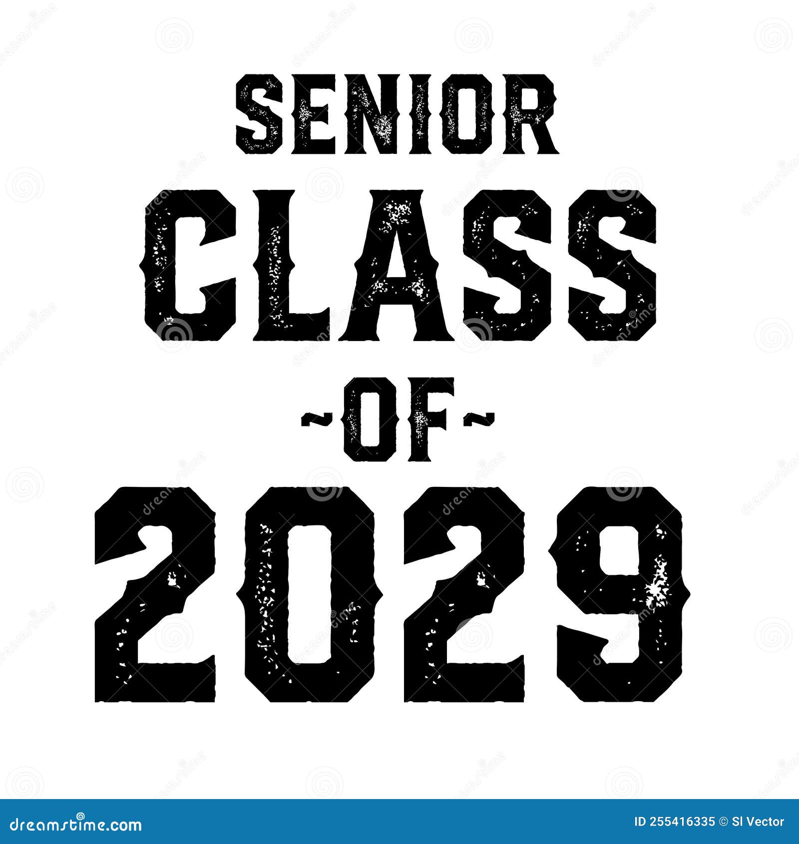 Senior Class of 2029 Vector T Shirt Design, Class Graduate Stock Vector ...