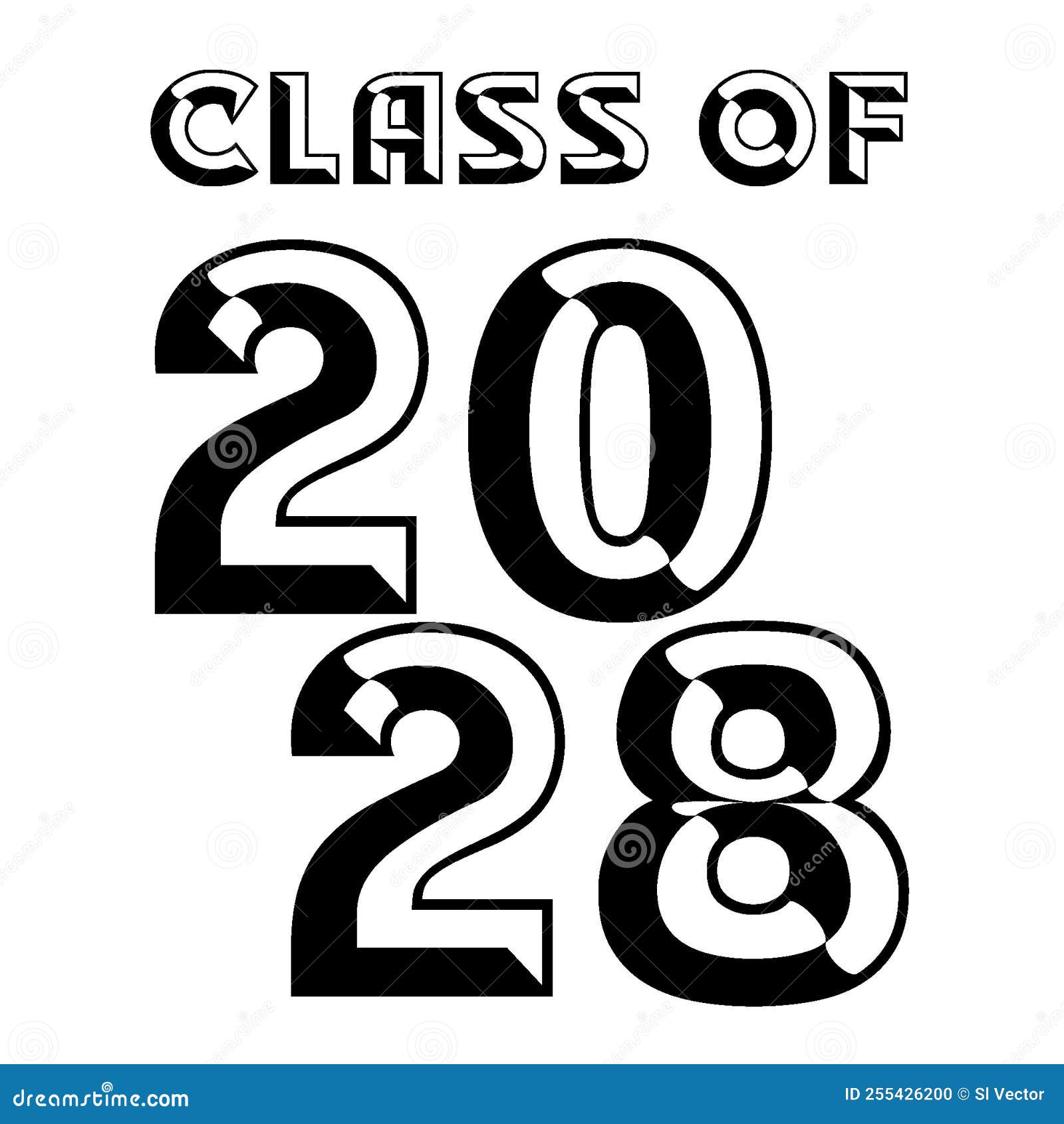 Class of 2028 Vector T Shirt Design, Class Graduate Stock Vector ...
