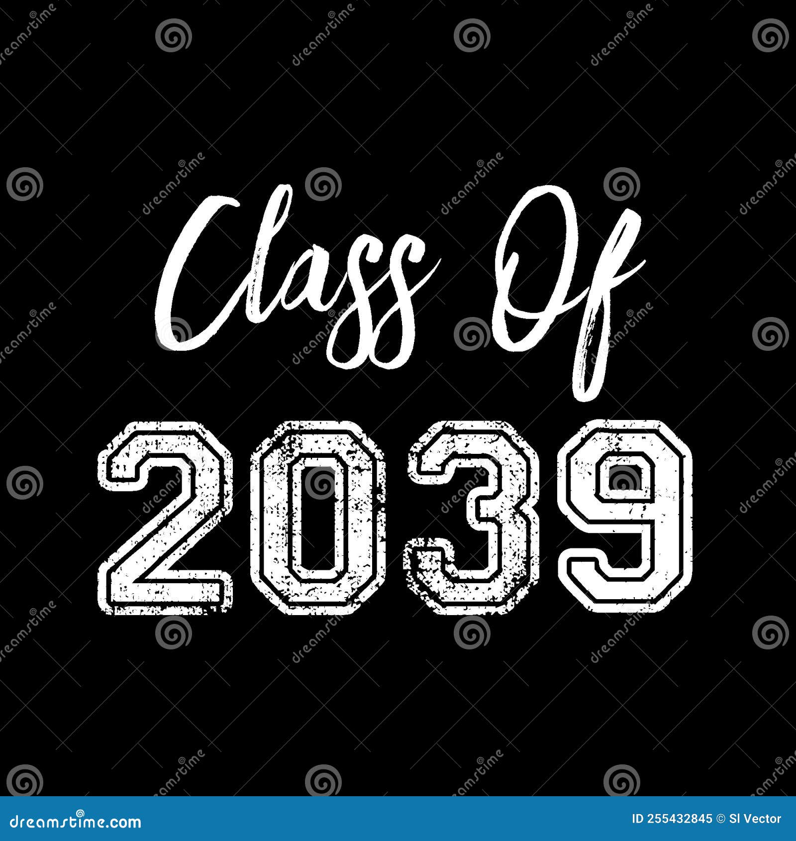 Class of 2039 Vector T Shirt Design, Class Graduate Stock Vector ...
