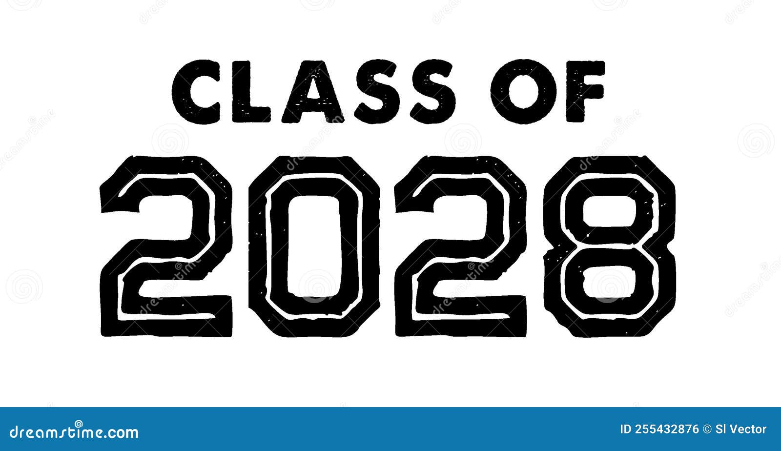 Class of 2028 Vector T Shirt Design, Class Graduate Stock Vector ...