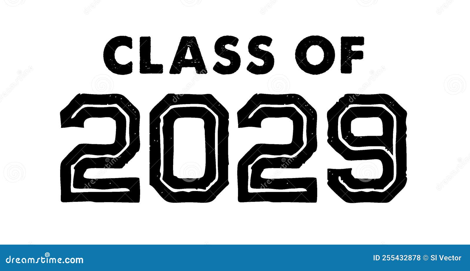 Class of 2029 Vector T Shirt Design, Class Graduate Stock Vector ...