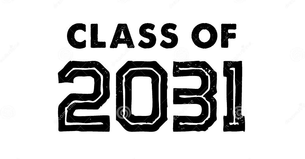 Class of 2031 Vector T Shirt Design, Class Graduat Stock Vector ...