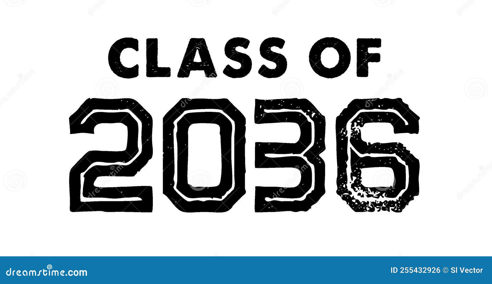 Class of 2036 Vector T Shirt Design, Class Graduate Stock Vector ...