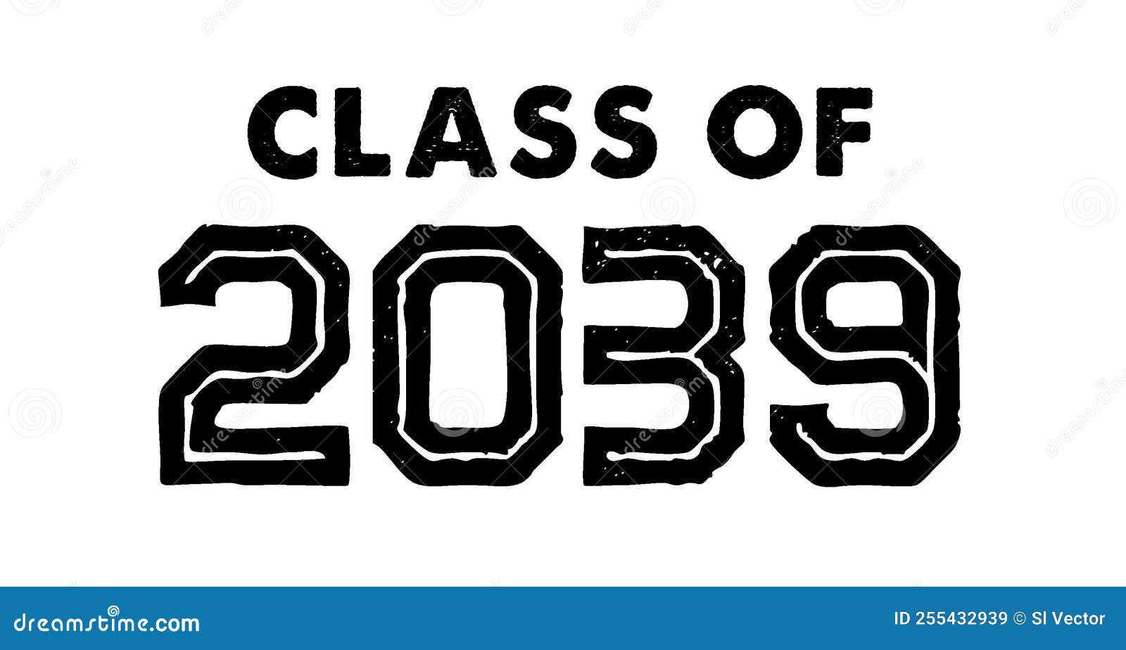 Class of 2039 Vector T Shirt Design, Class Graduate Stock Vector ...